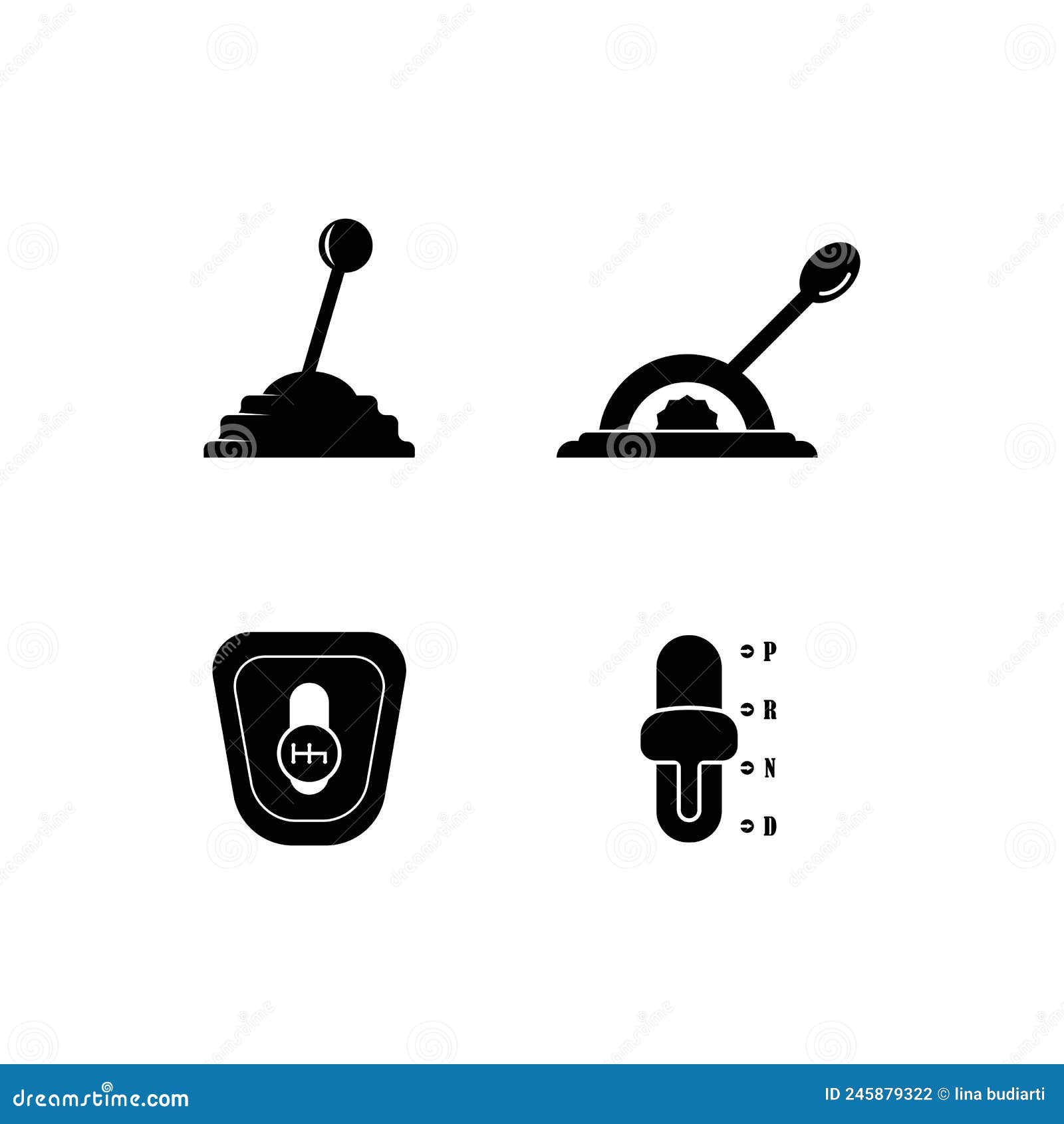 Lever icon stock vector. Illustration of graphic, automobile - 245879322
