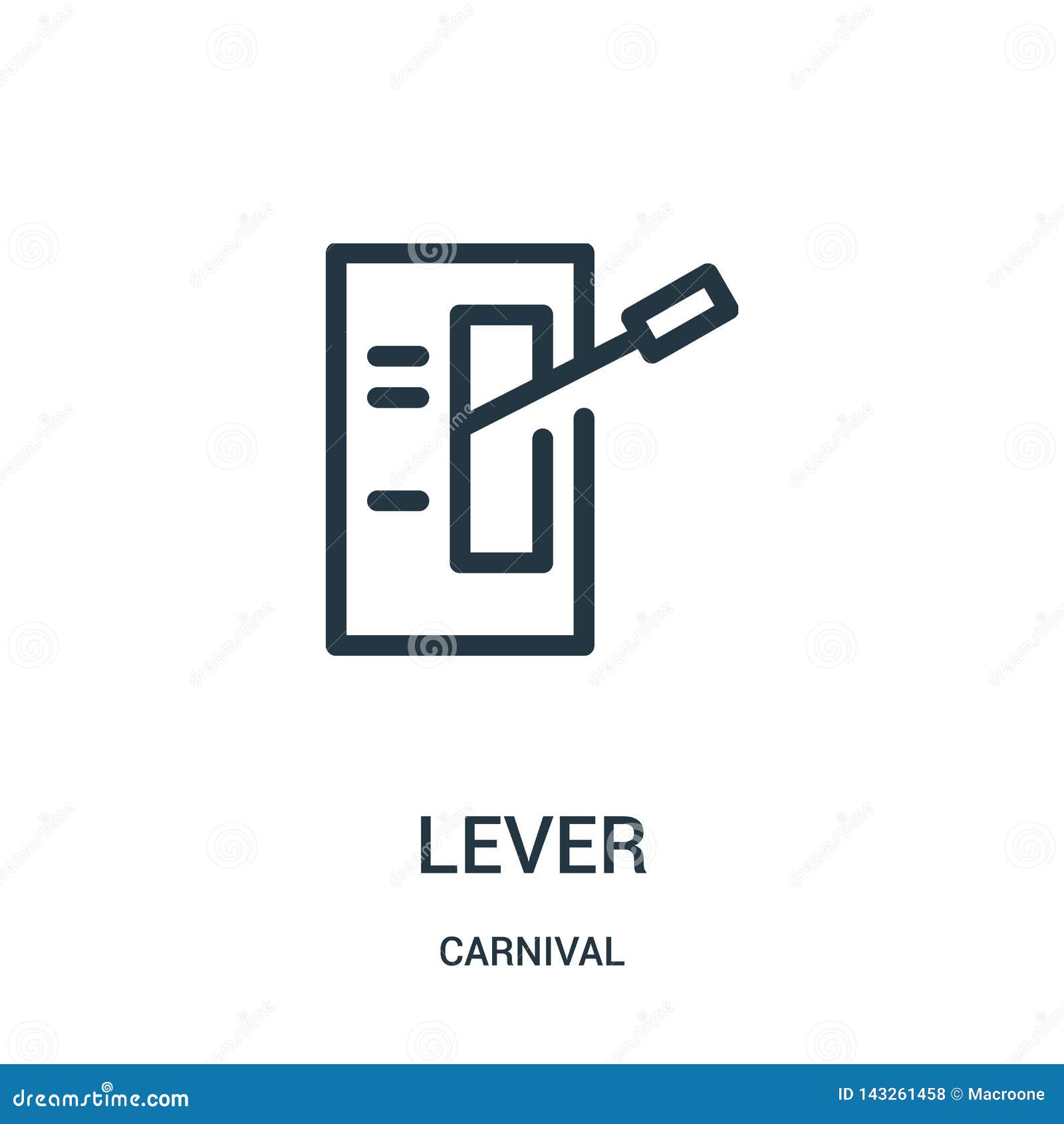 Lever Icon From Collection. Cartoon Vector | CartoonDealer.com #130953177