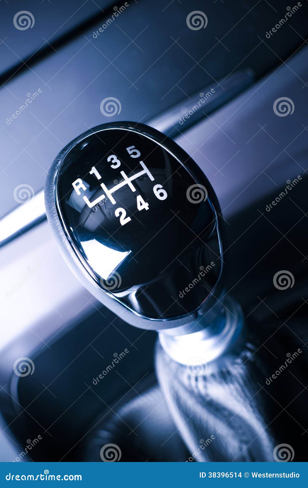 Lever of Manual Transmission in Auto, Vehicle. Stock Photo - Image of ...
