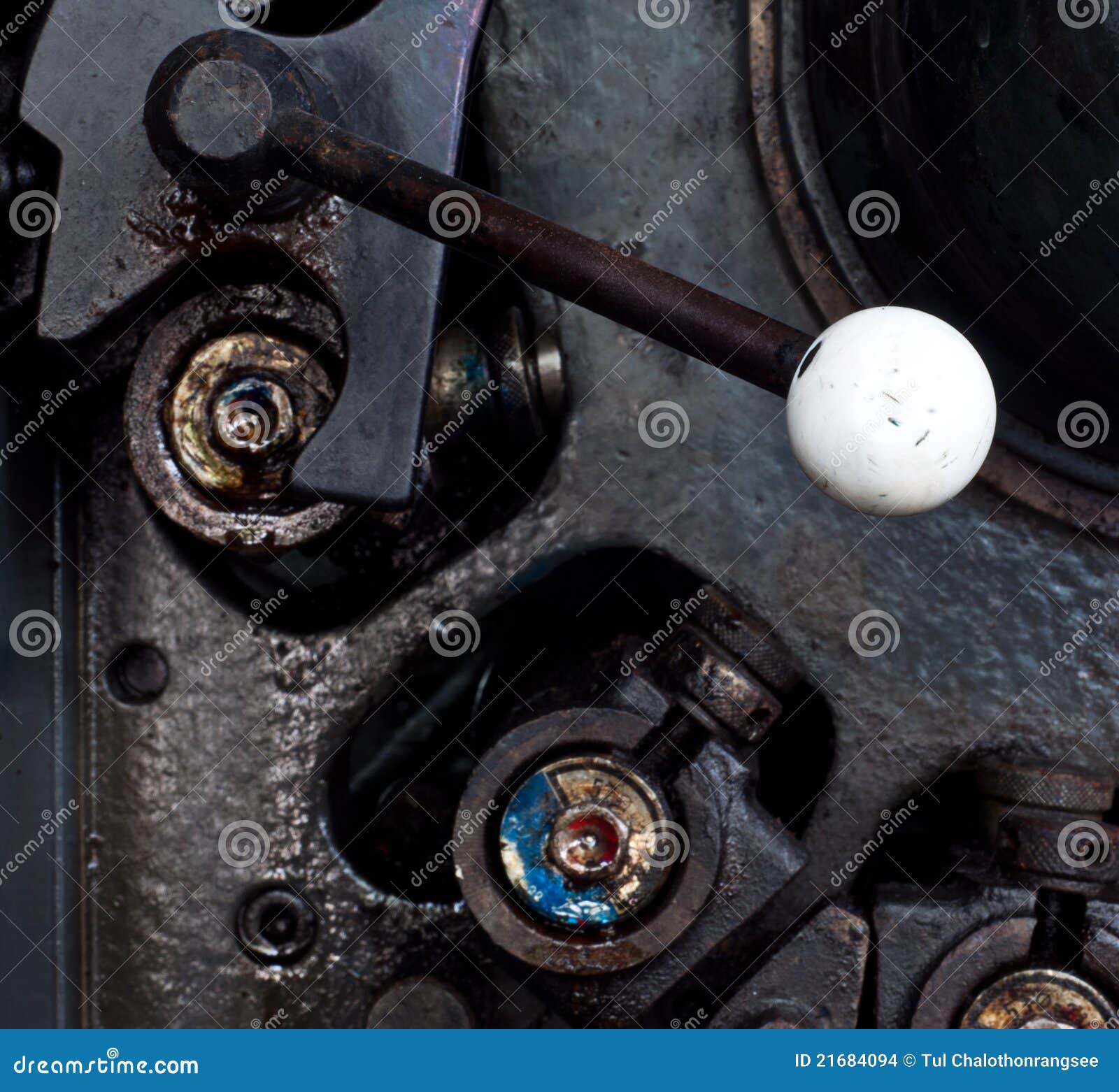 Lever of old machine stock photo. Image of engineering - 21684094