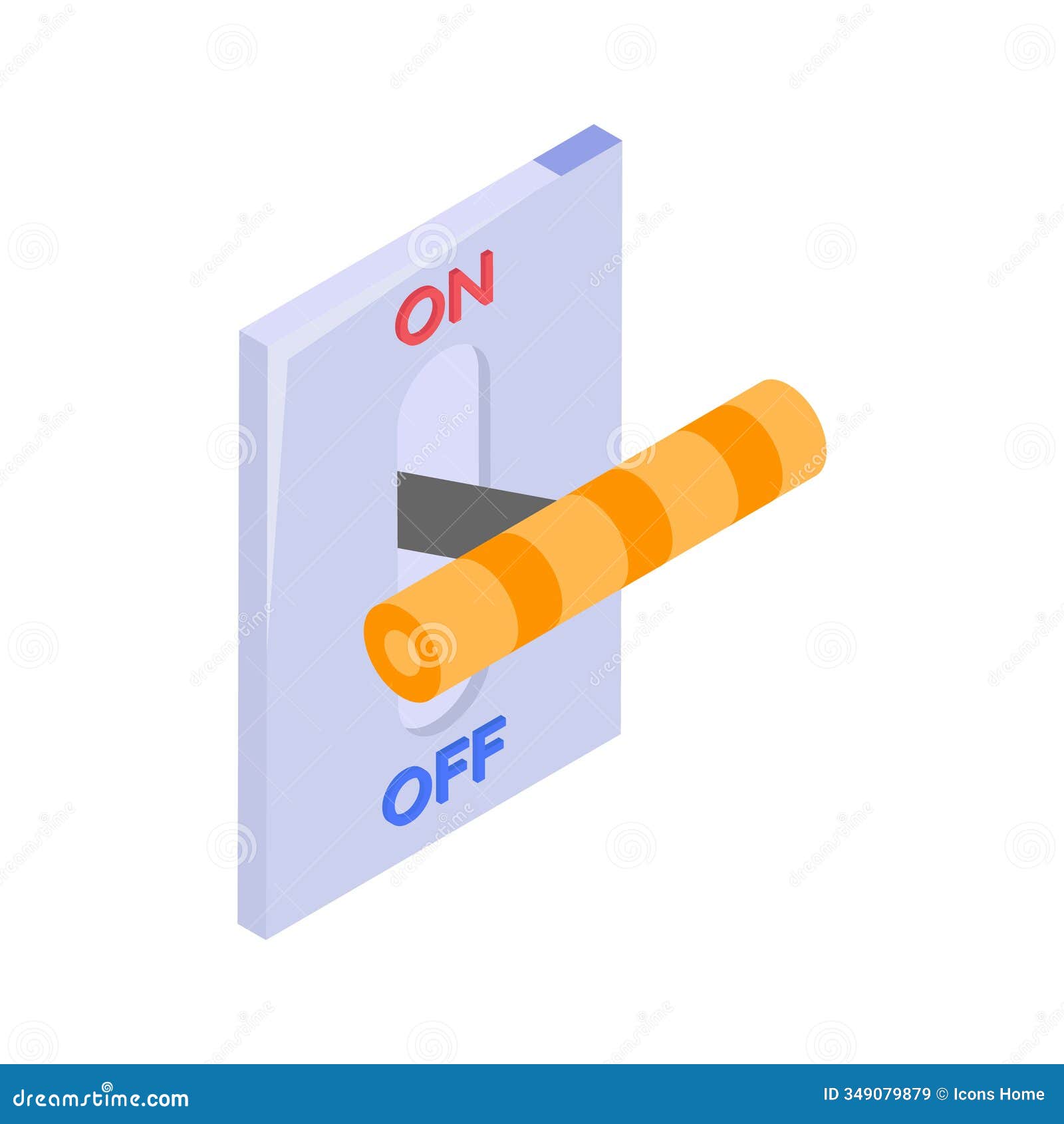 Lever Operated Switch for Manual Control of Electrical Circuits Stock ...