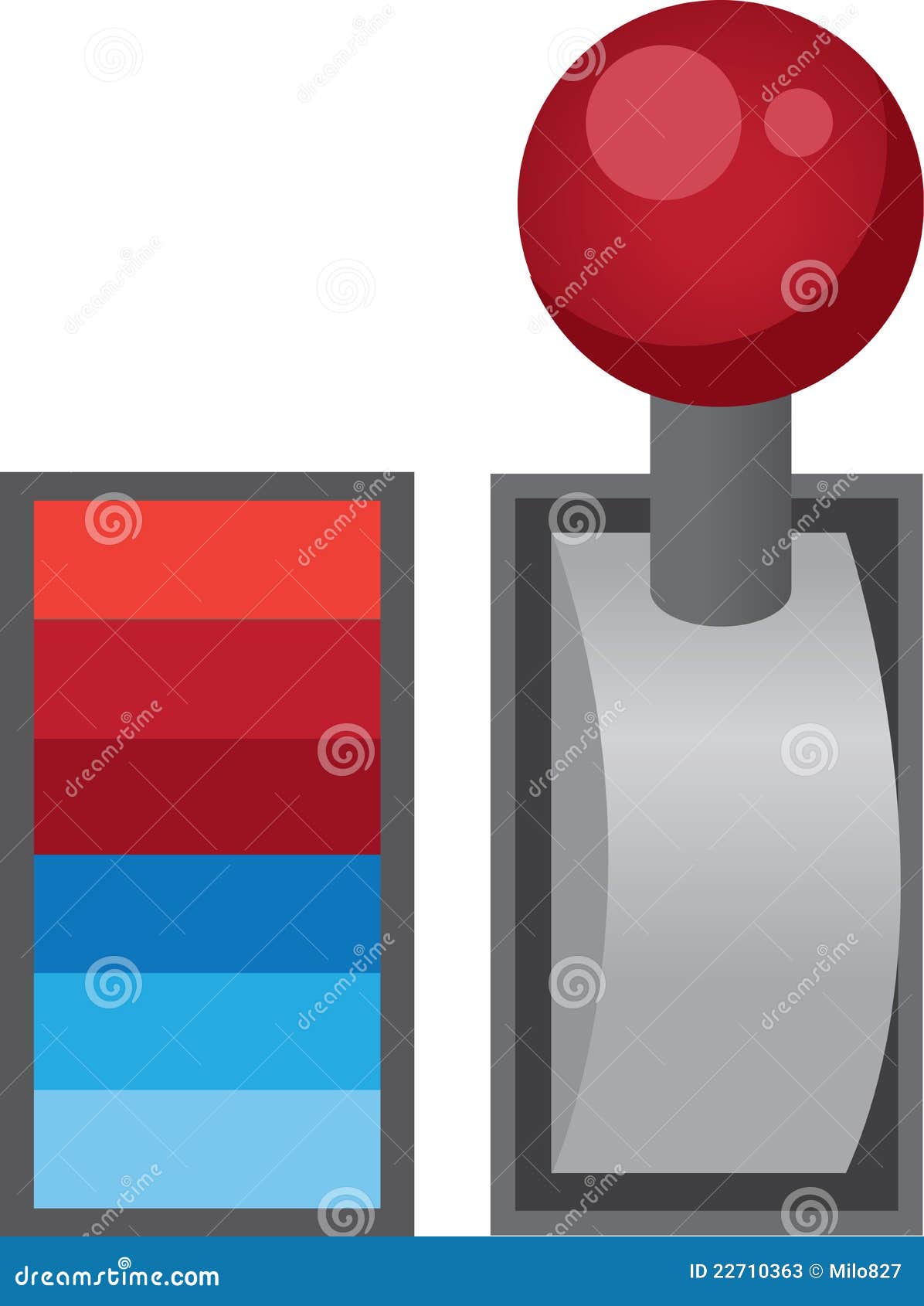 Lever Switch stock vector. Illustration of switch, volume - 22710363
