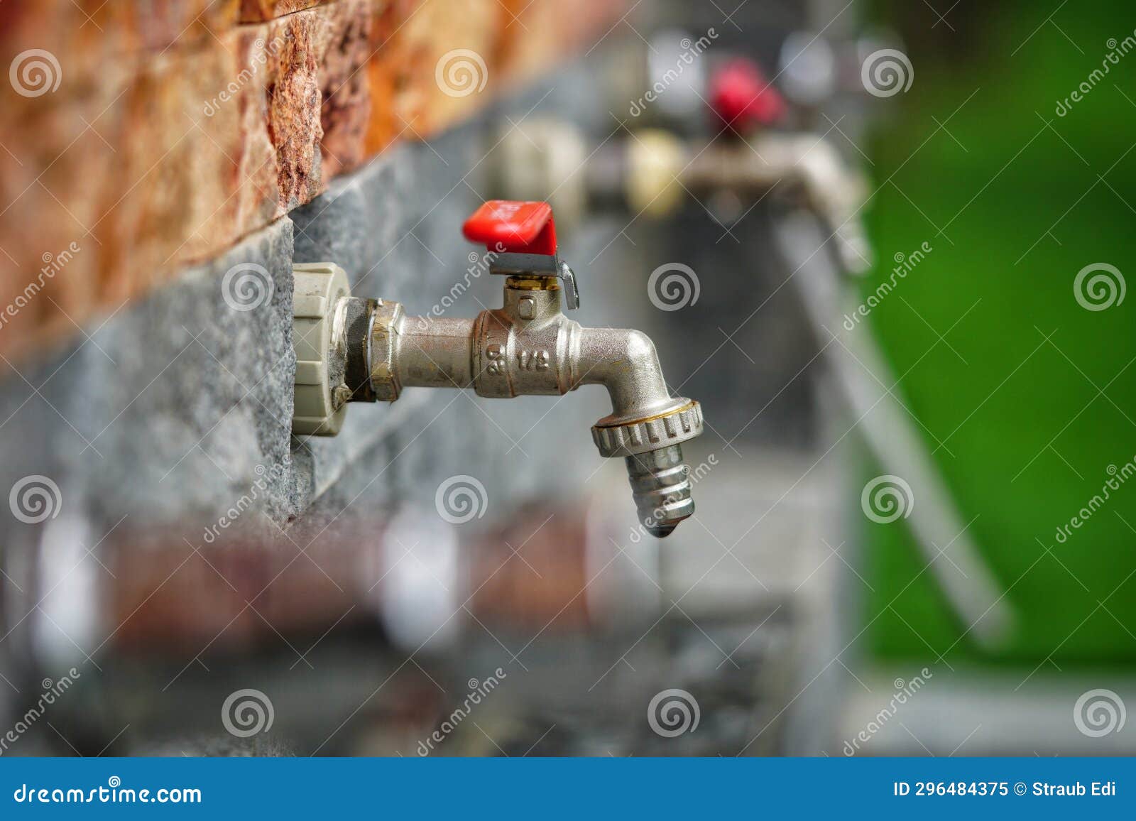 Lever Watertaps on a Fountain in Morarilor Park Stock Image - Image of ...