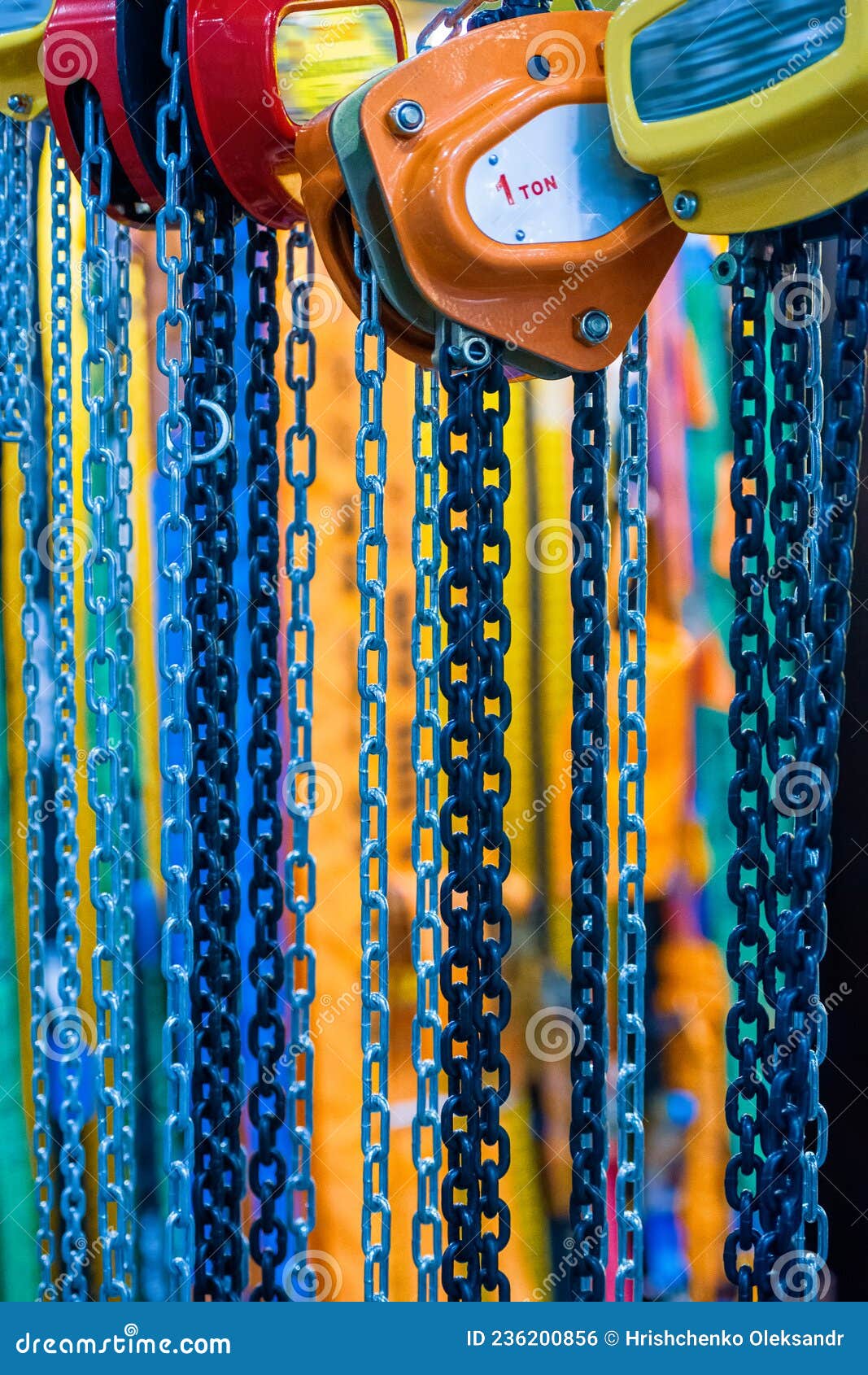 Lever Winch. Tal Lever. Manual Chain Hoist. Shallow Depth Of Field ...