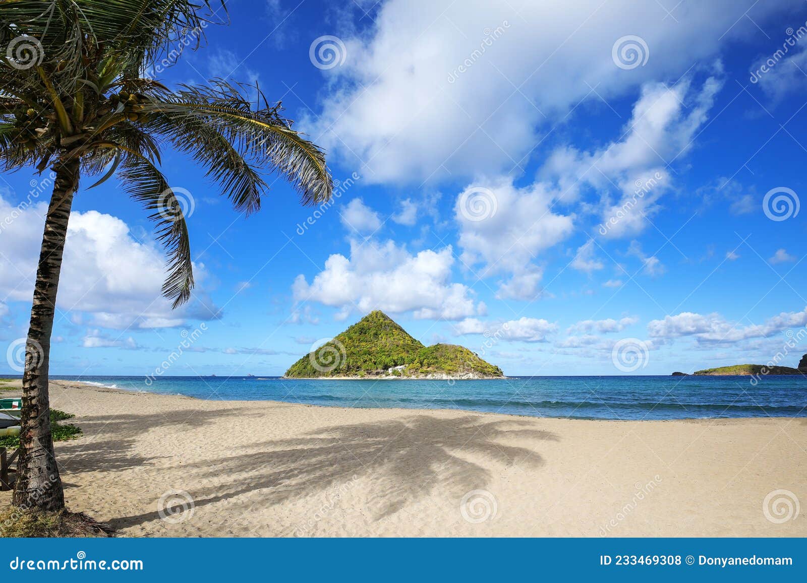 Levera Beach on Grenada Island with a View of Sugar Loaf Island ...