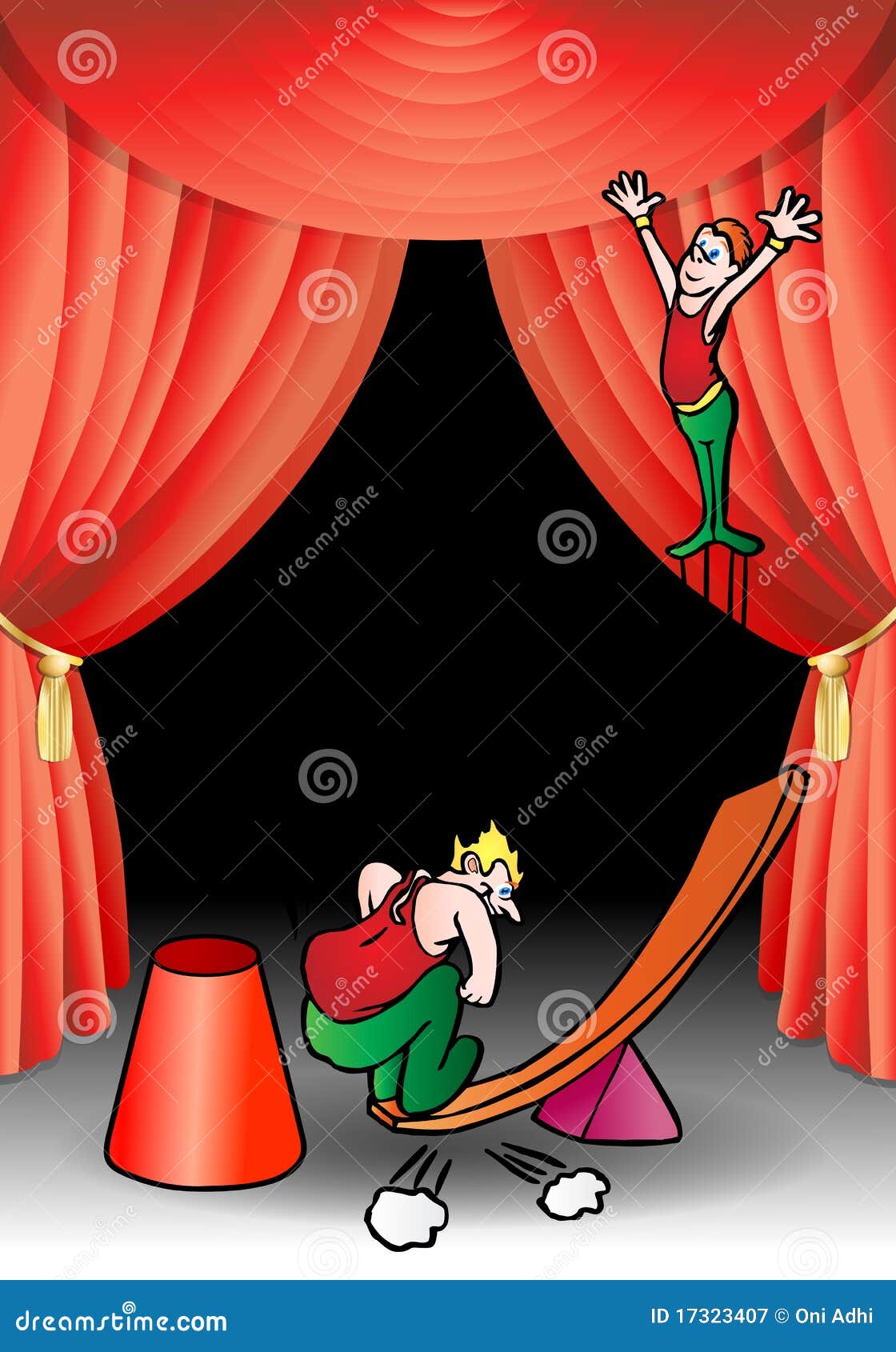 Leverage Acrobat Performer Royalty-Free Illustration | CartoonDealer ...