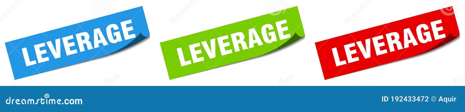 Leverage Banner. Leverage Speech Bubble Label Set. Stock Vector ...