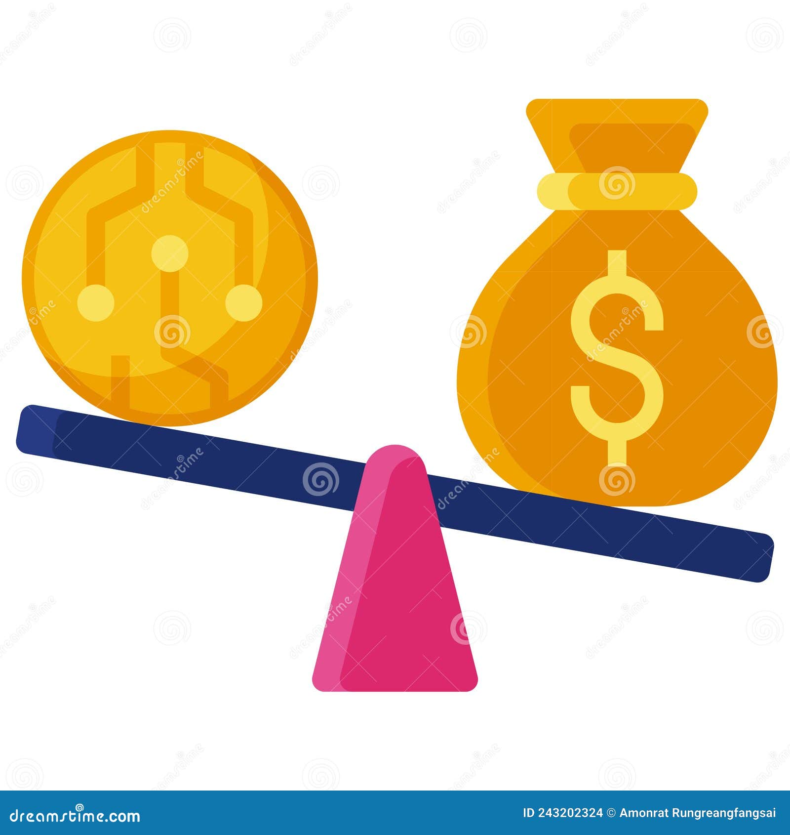 Leverage Icon, DeFi Related Vector Illustration Stock Vector ...