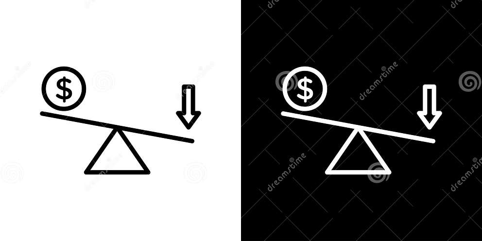 Leverage Thin Line Vector Icon Set Stock Illustration - Illustration of ...