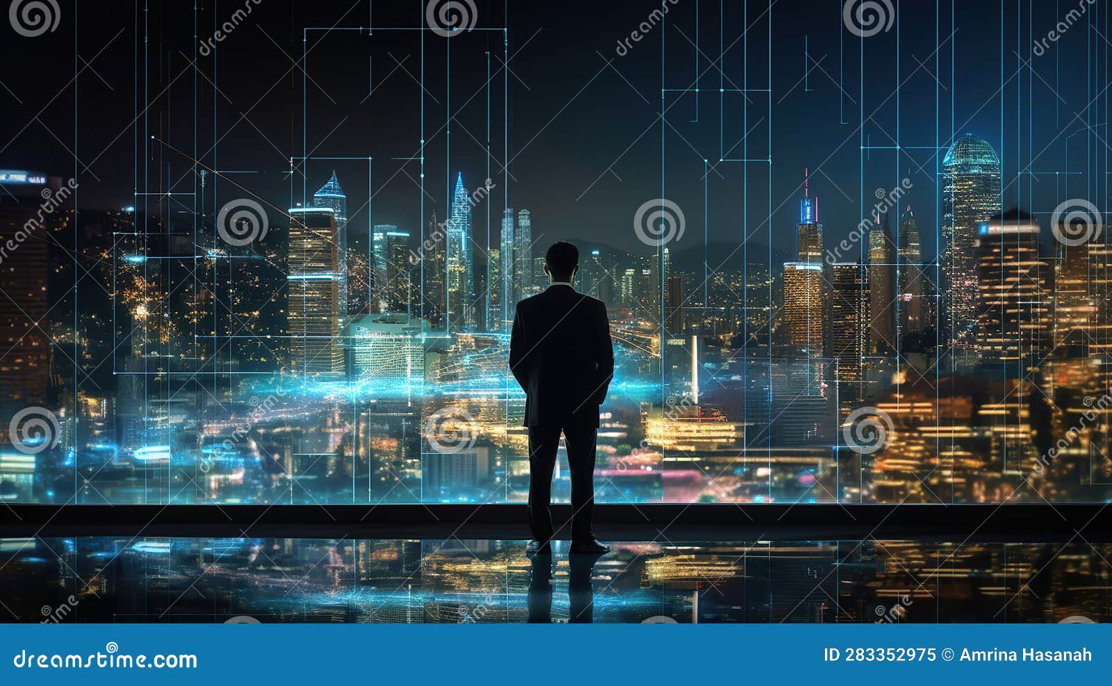 Leveraging Big Data and Analytics for Business Growth. Generative Ai Stock Illustration ...