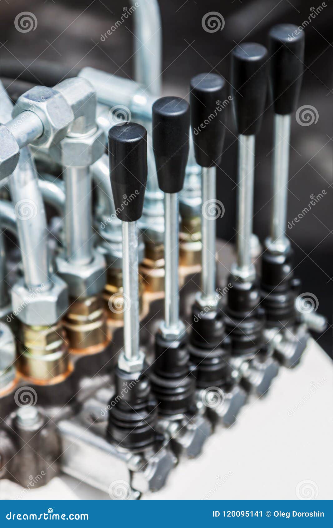 Levers of Management of Construction Equipment on the Tractor, T Stock ...