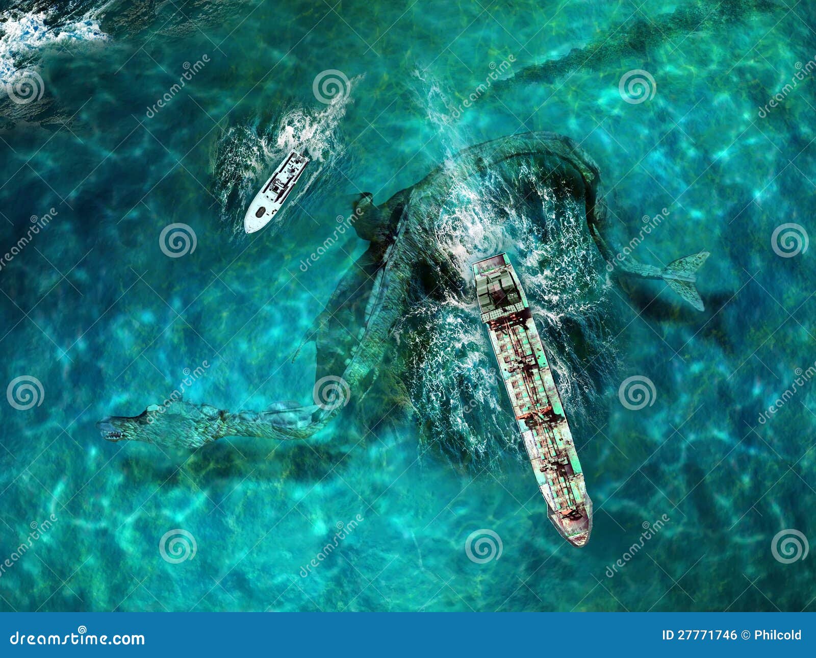 Leviathan stock illustration. Illustration of aerial - 27771746