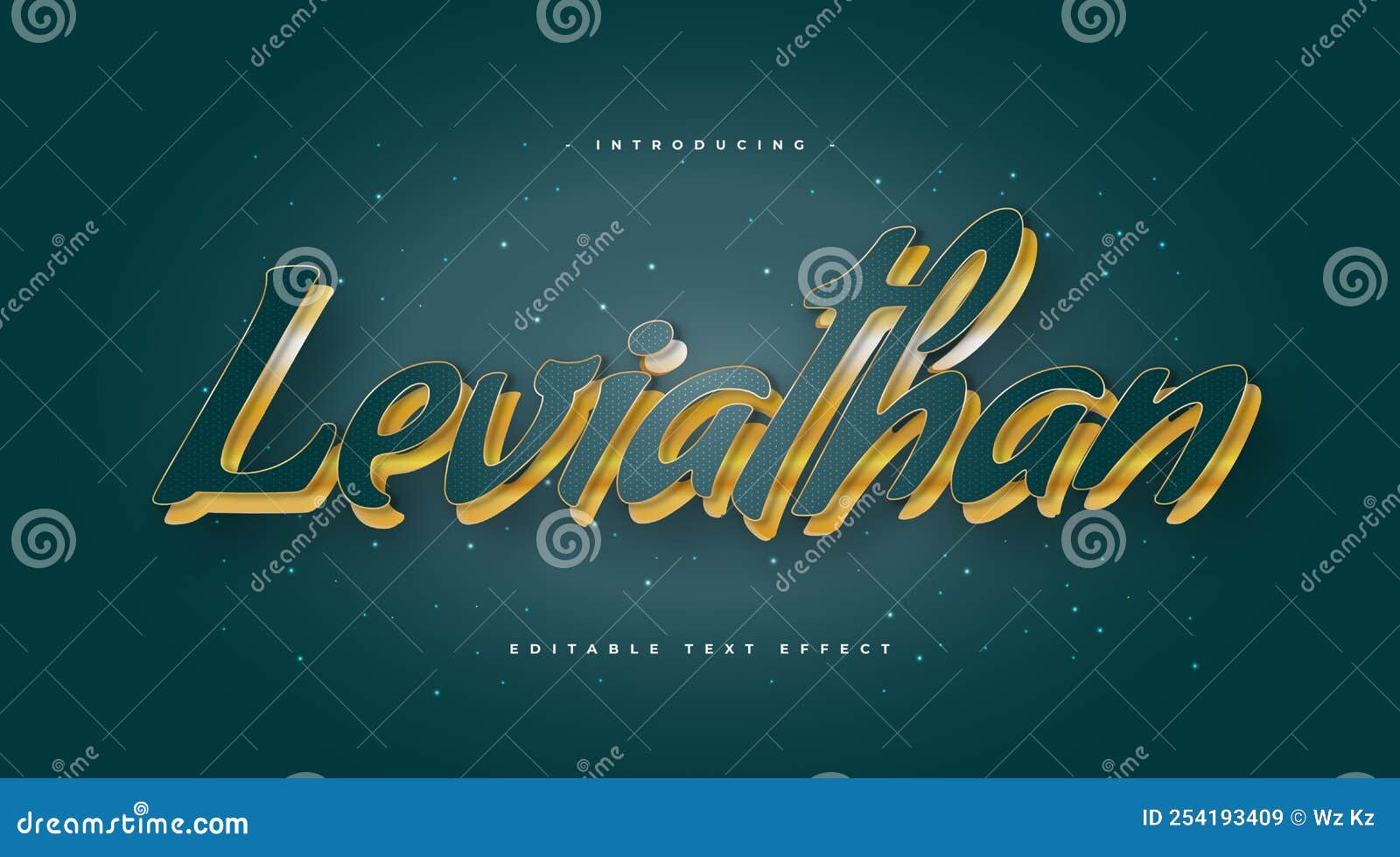 Golden Leviathan Cross Or Sulfur Symbol Vector Illustration ...