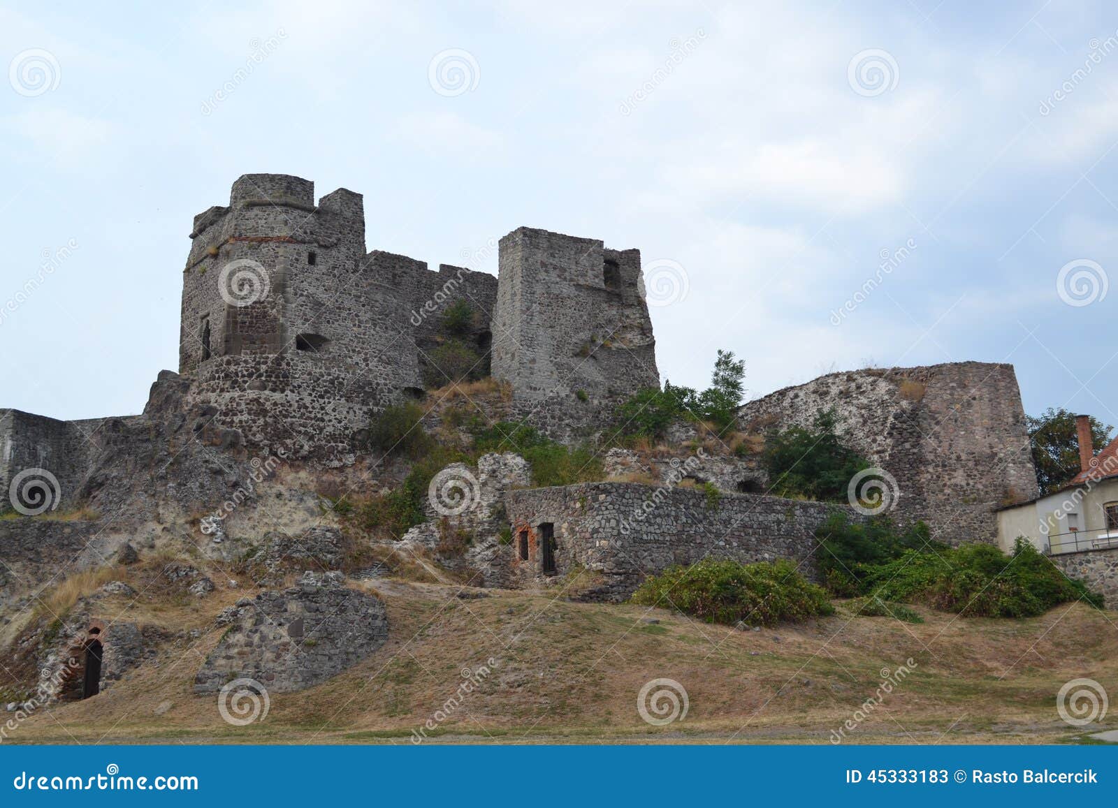 Levice castle. stock image. Image of slovakia, hrad, yellow - 45333183