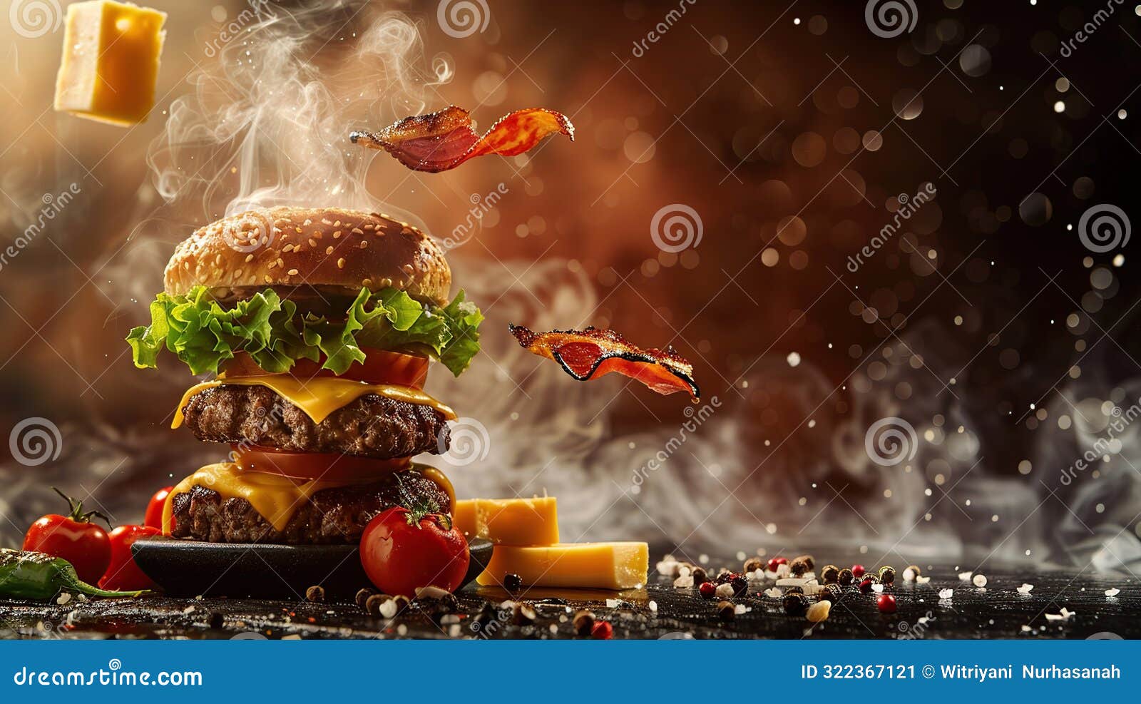 Levitate Exploded Complete Grilled Beef Burger, Chesse, Bake,vegtable ...