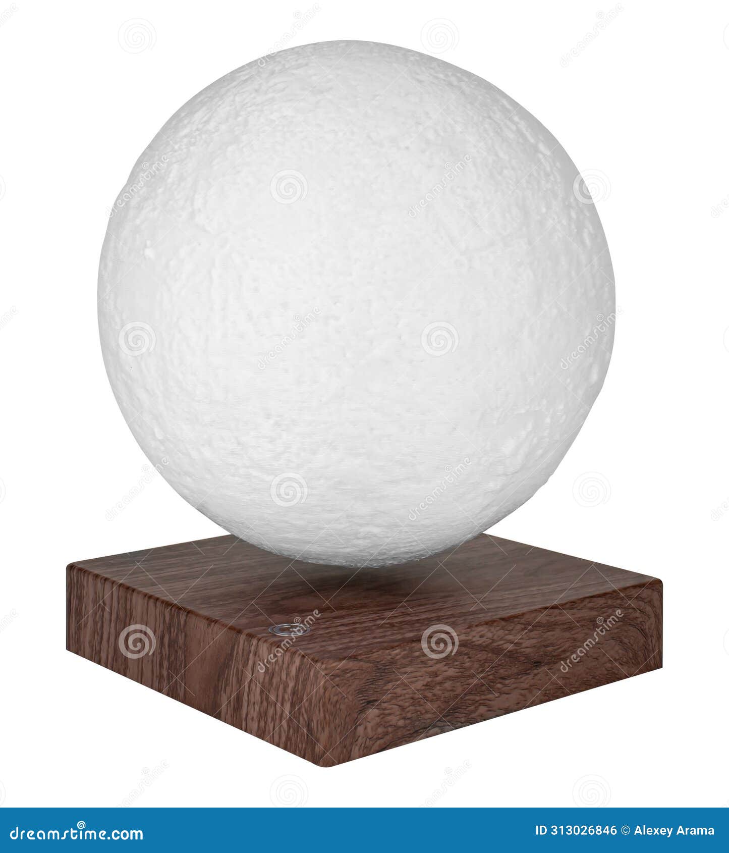Levitating Ball Lamp, on White Background in Insulation Stock Photo ...