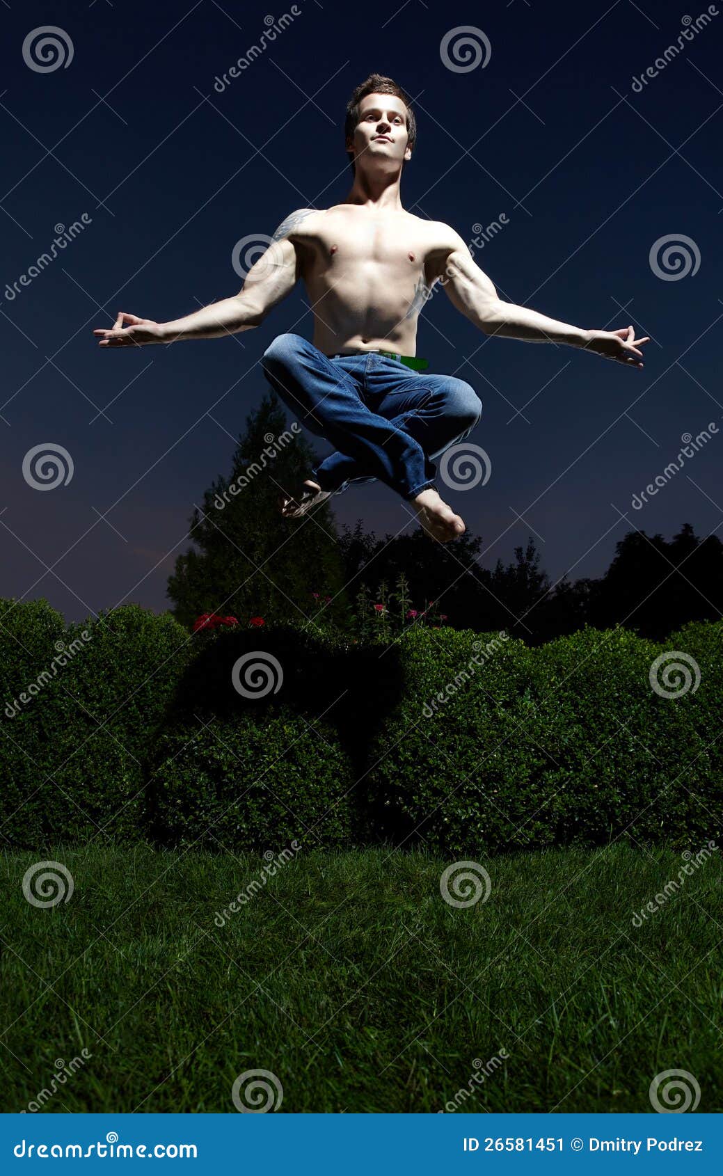 Levitating man stock image. Image of beautiful, fitness - 26581451