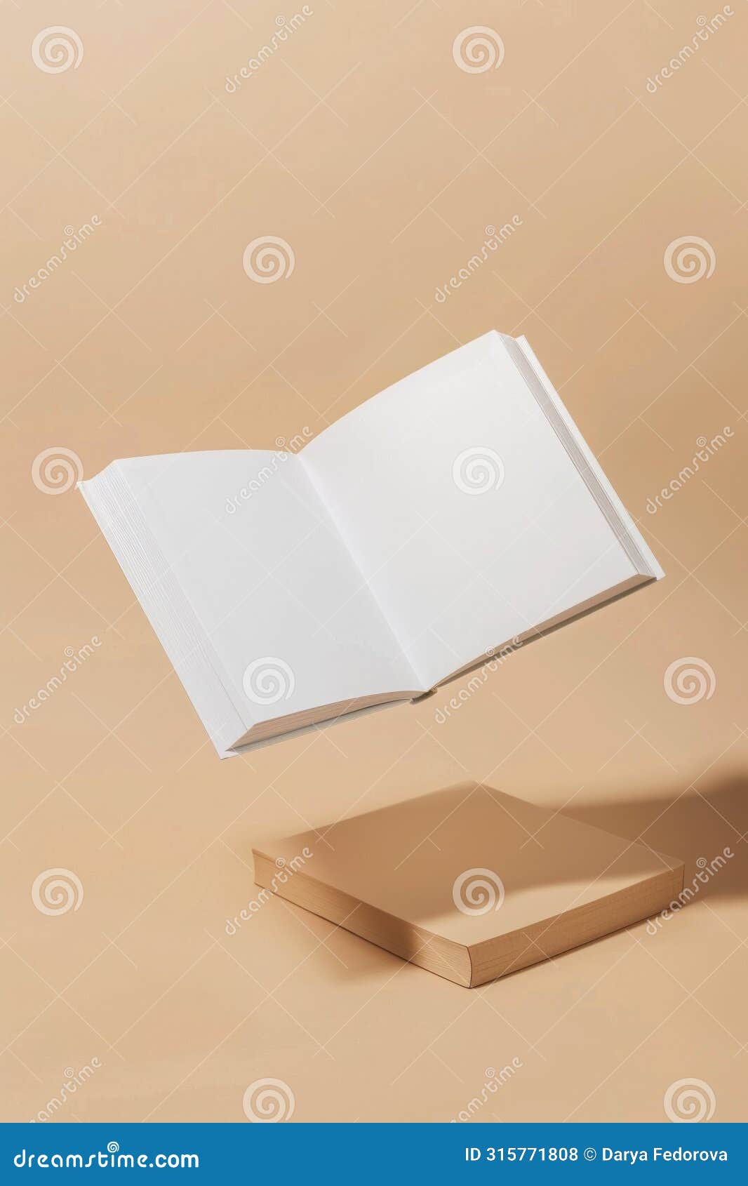 Levitating Open Book on Pastel Background - Conceptual Imagery Stock ...