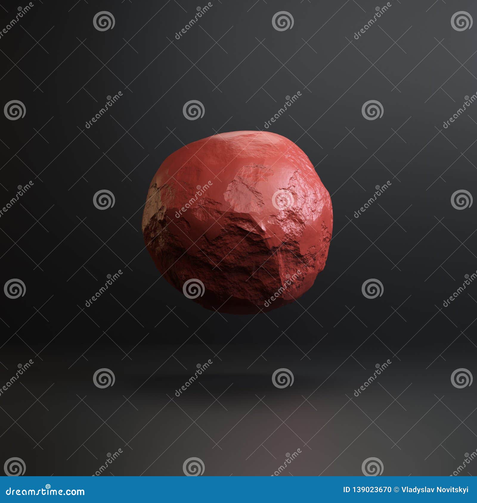 Levitating red ball stock illustration. Illustration of lava - 139023670