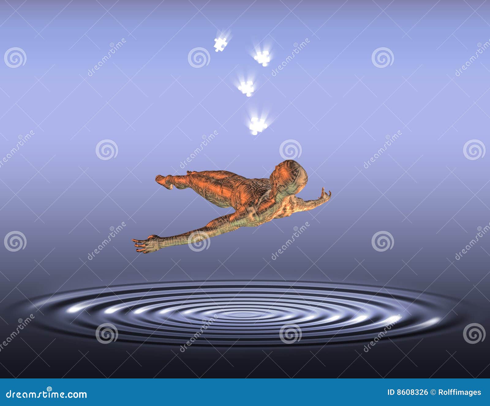 Levitation stock illustration. Illustration of join, connect - 8608326