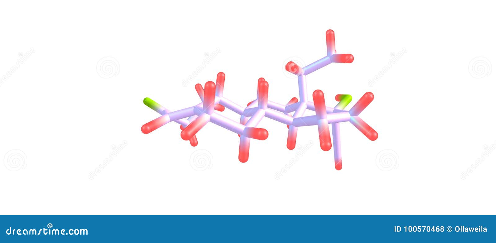 Levonorgestrel Molecular Structure Isolated on White Stock Illustration ...