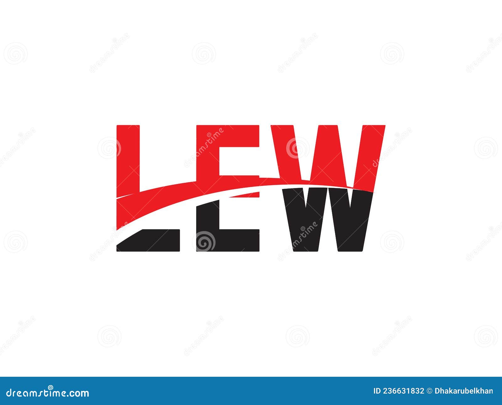 LEW Letter Initial Logo Design Stock Vector - Illustration of company ...