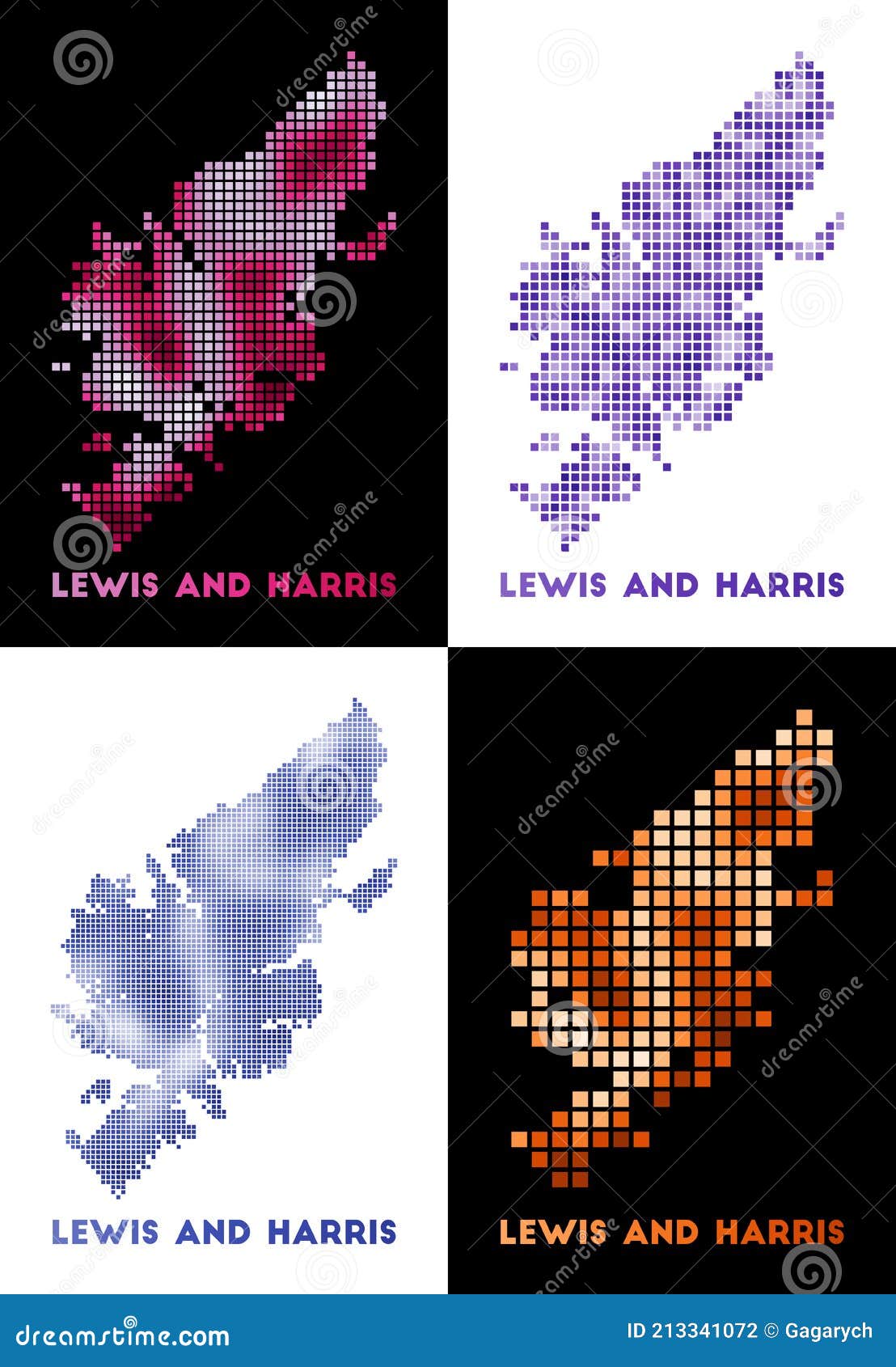 Lewis And Harris Map Outline. Vector Illustration | CartoonDealer.com ...