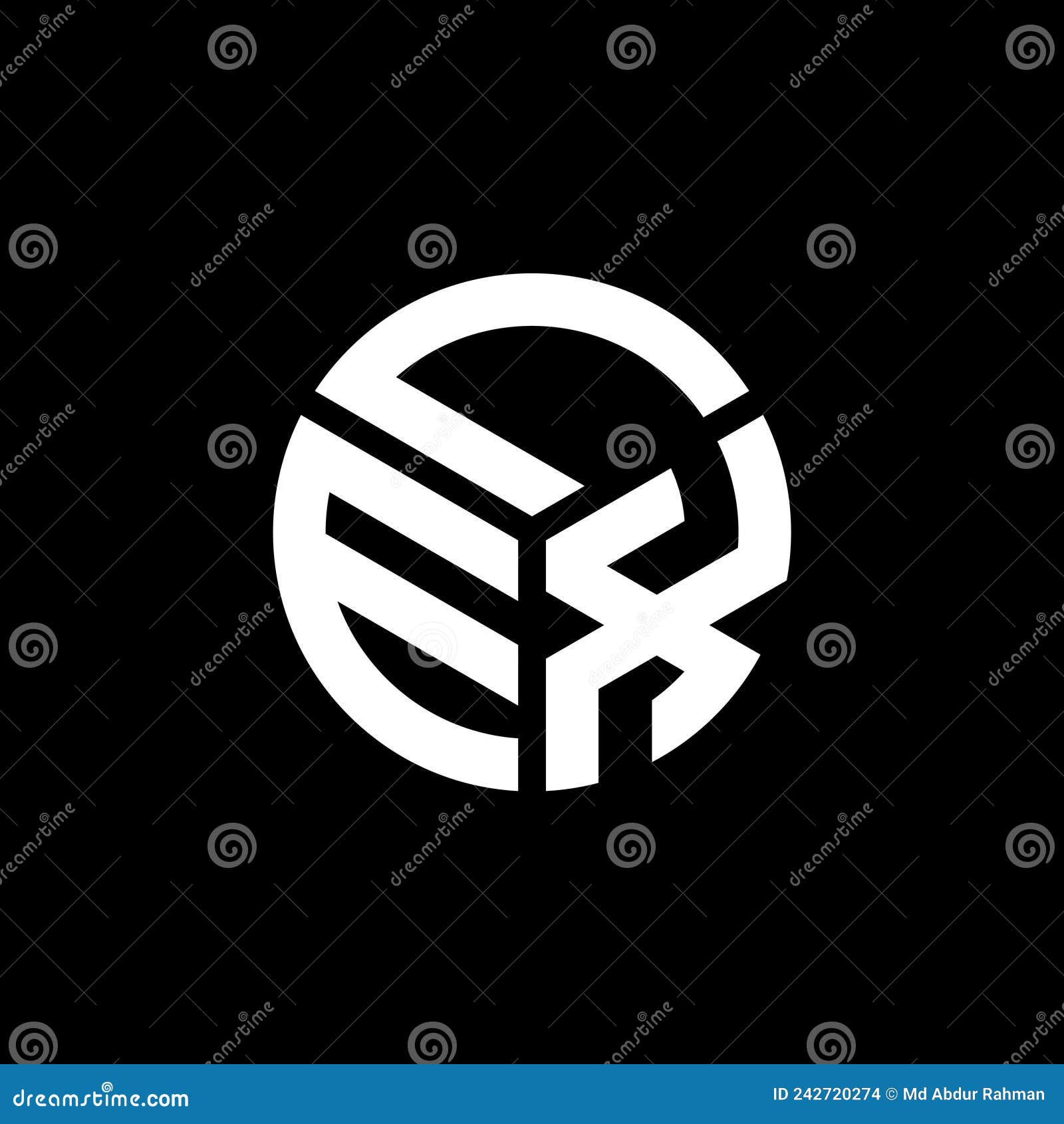 LEX Letter Logo Design on Black Background. LEX Creative Initials ...