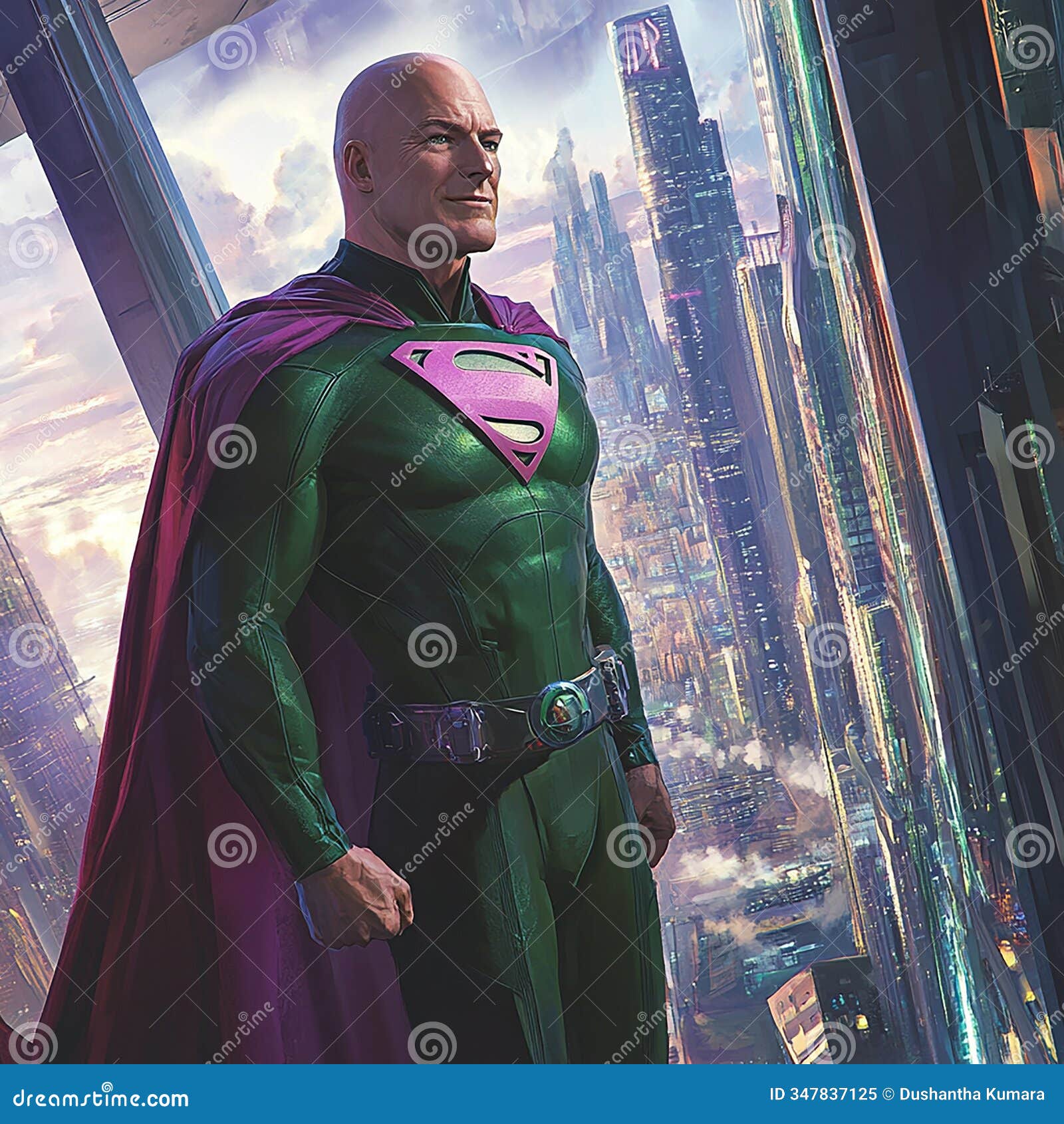 Lex Luthor s Master Plan stock illustration. Illustration of ...