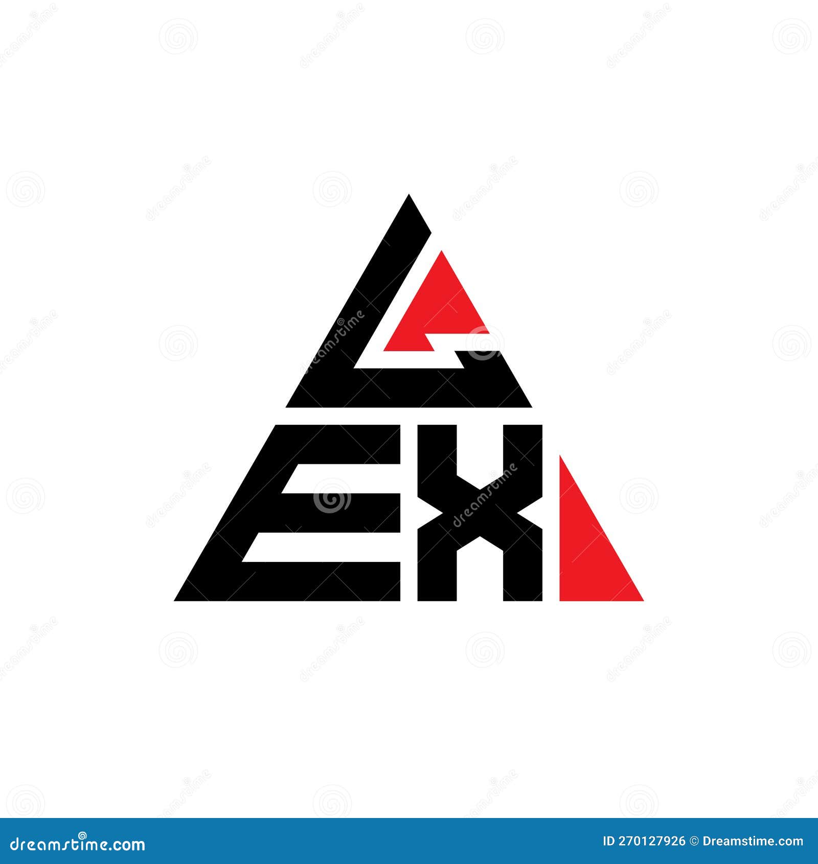 LEX Triangle Letter Logo Design with Triangle Shape. LEX Triangle Logo ...