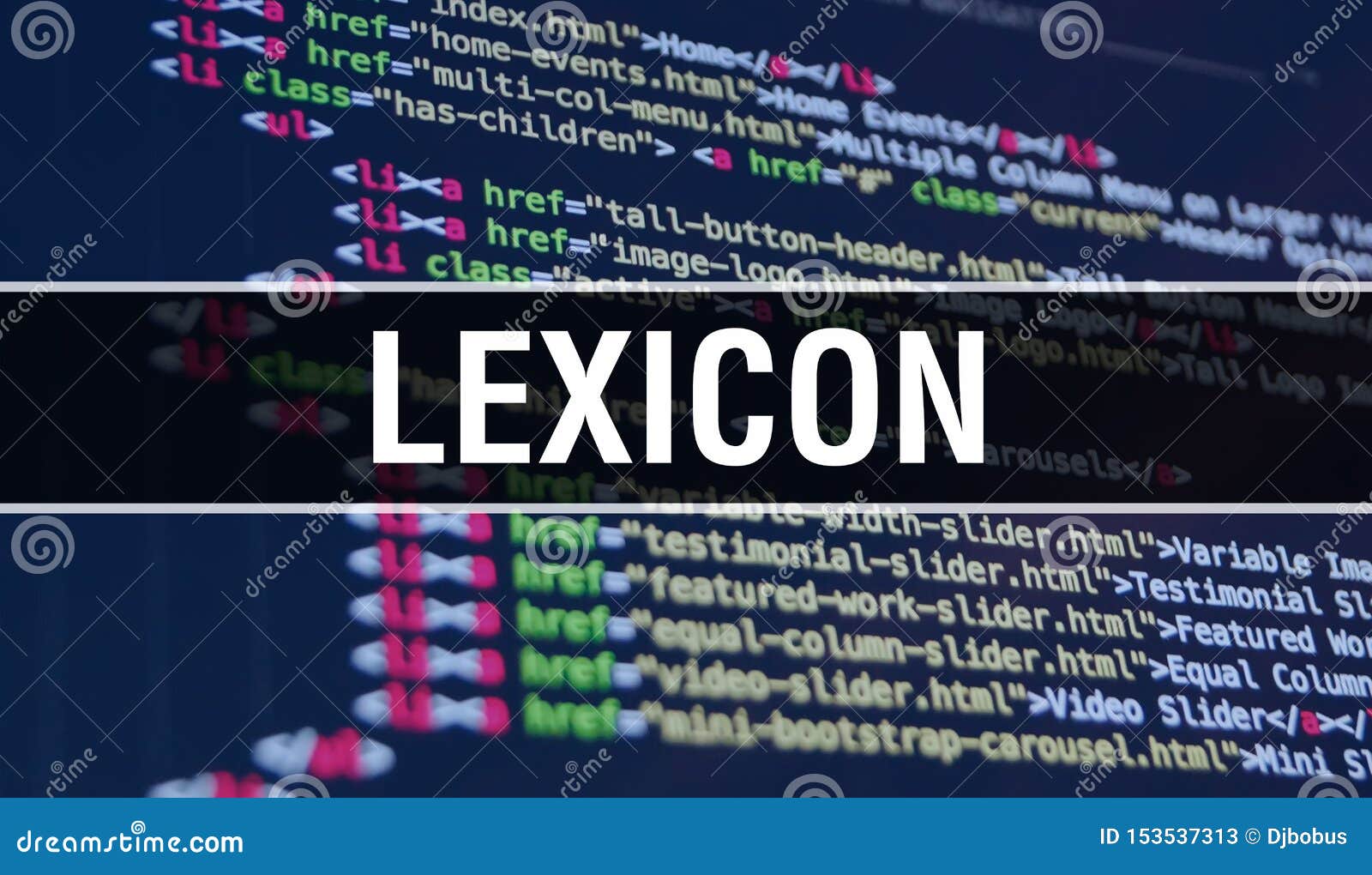 Lexicon Concept Illustration Using Code for Developing Programs and App ...