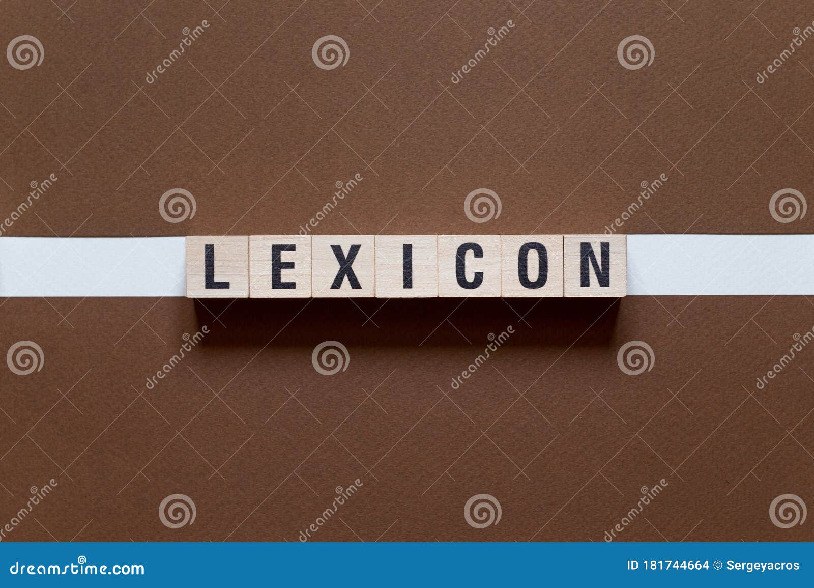 Lexicon Word Concept on Cubes Stock Photo - Image of alphabet, message ...