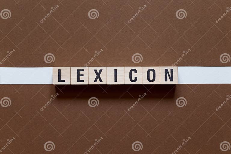 Lexicon Word Concept on Cubes Stock Photo - Image of alphabet, message ...