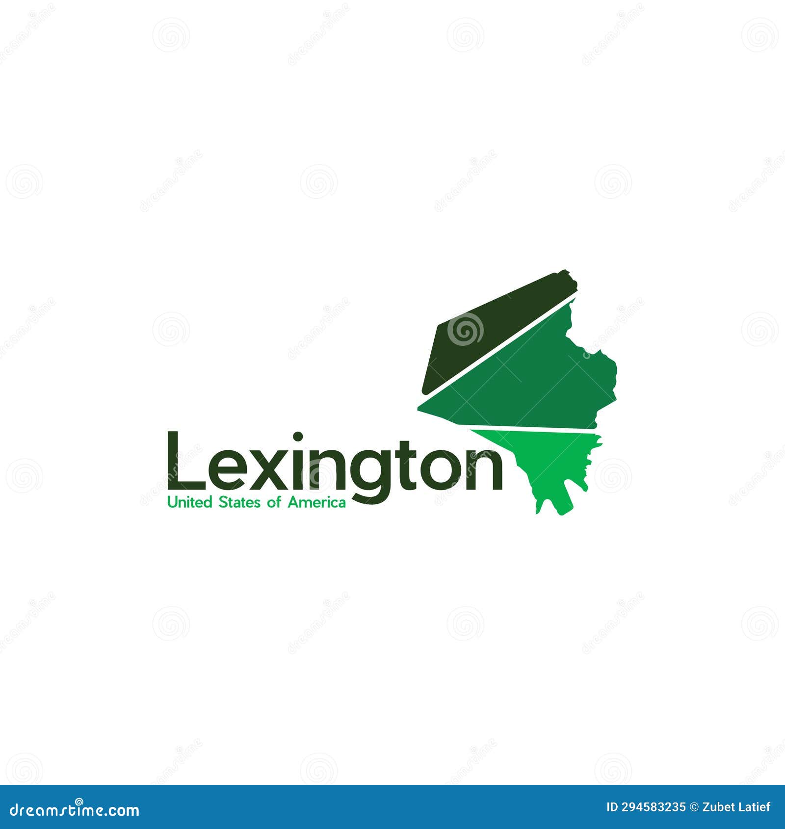 Lexington City Map Geometric Creative Logo Stock Illustration ...