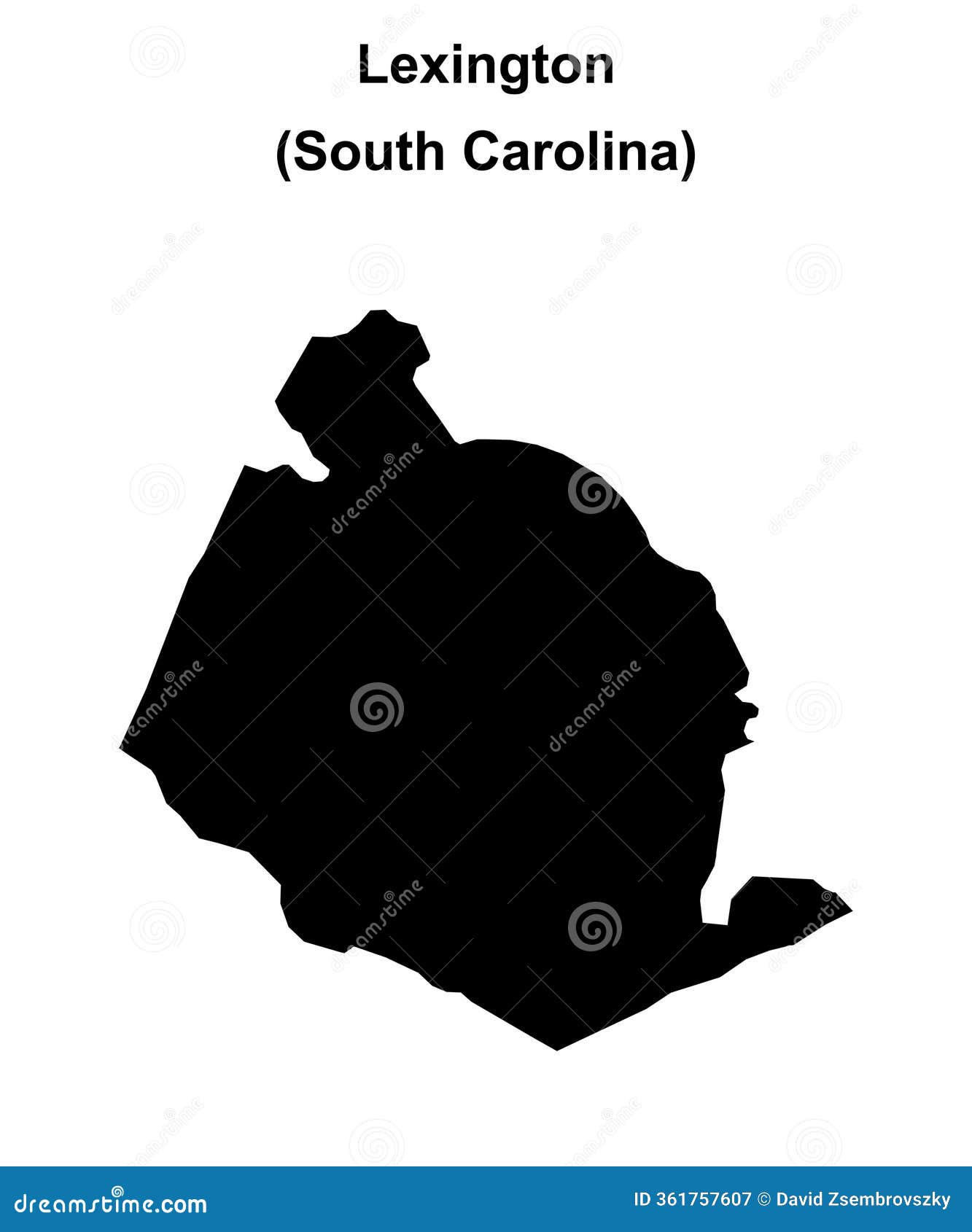 Lexington outline map stock illustration. Illustration of area - 361757607