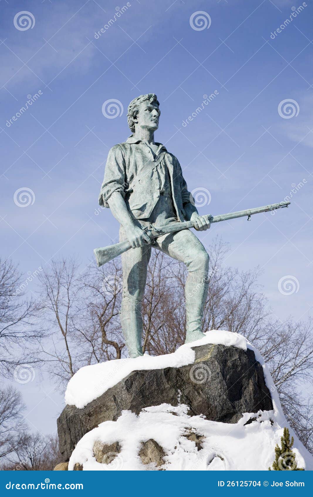Lexington Minuteman Statue editorial stock image. Image of united ...