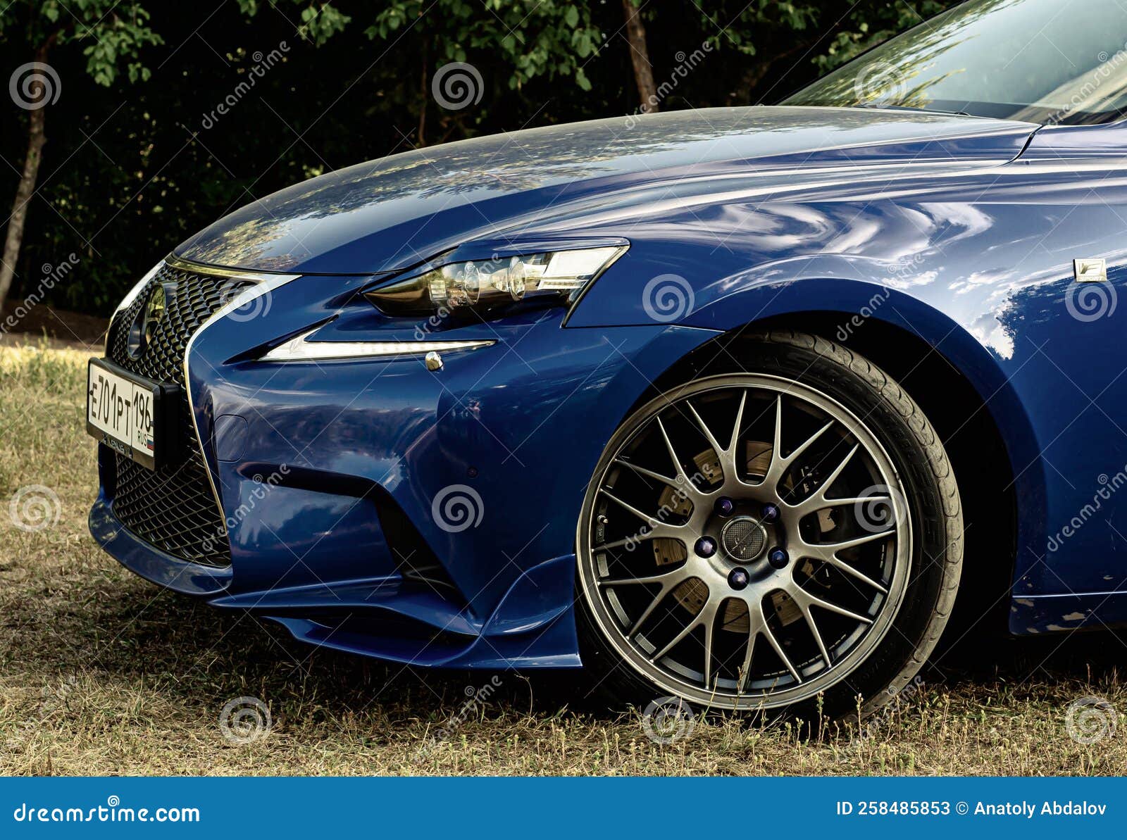 Lexus is 250 in the forest editorial stock photo. Image of convertible ...
