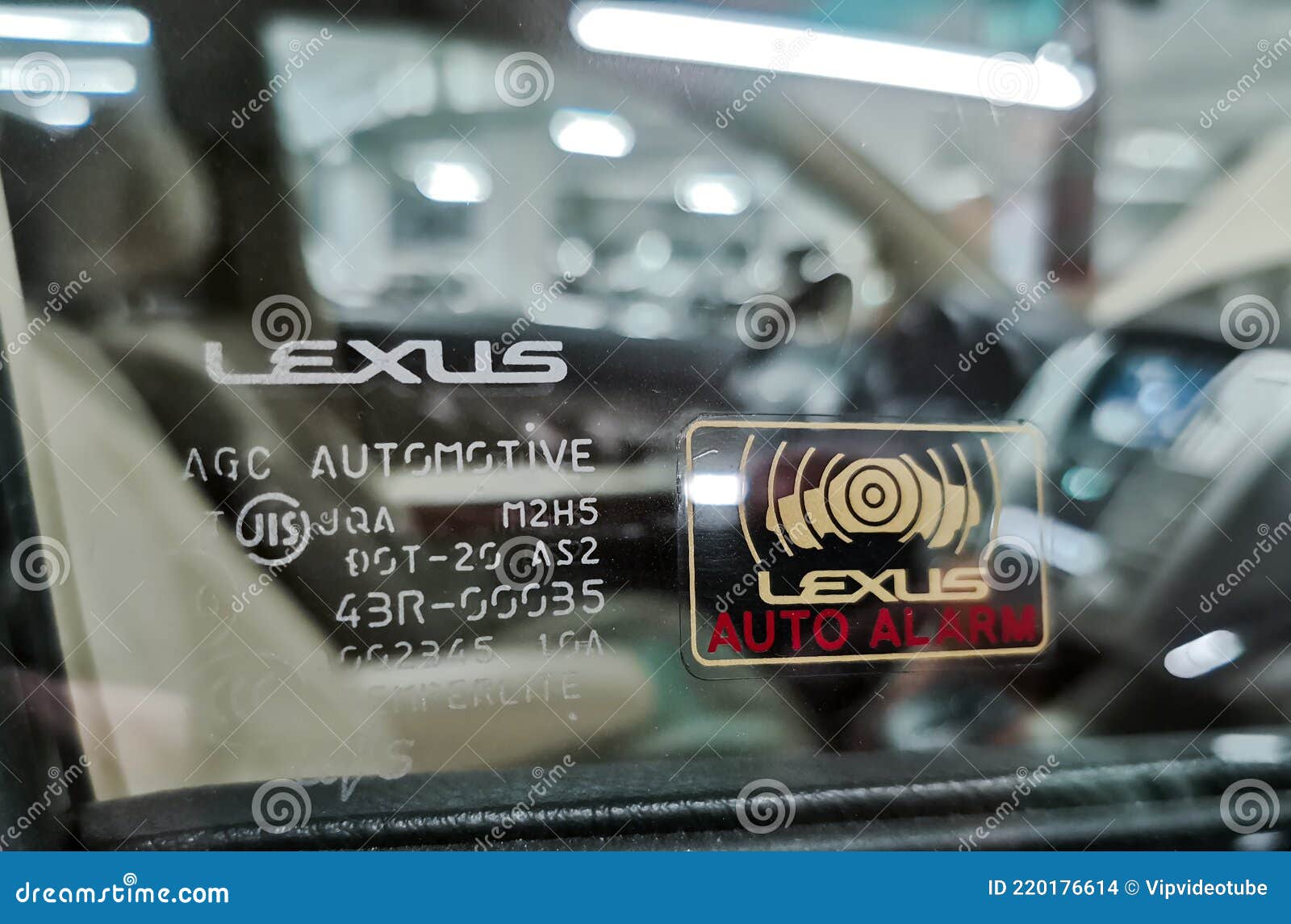 Lexus Glass Security Marking Editorial Stock Image - Image of lexus ...