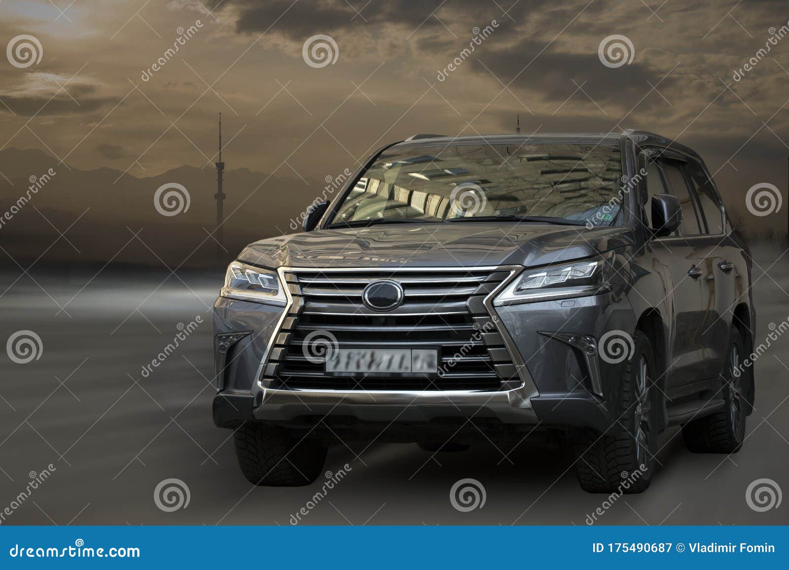 Lexus gray car. stock image. Image of walks, travel - 175490687