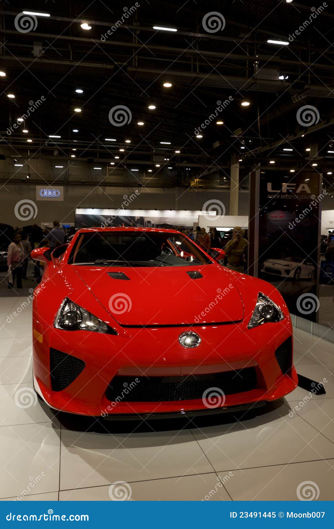 Lexus rouge LFA Sportscar image éditorial. Image du luxe - 23491445