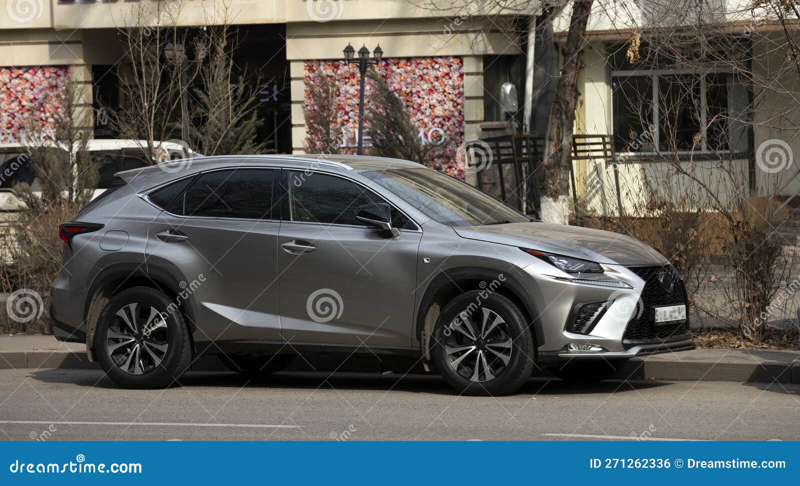 Lexus silver crossover. stock photo. Image of hatchback - 271262336