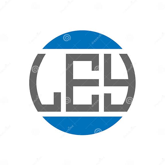 LEY Letter Logo Design on White Background. LEY Creative Initials ...