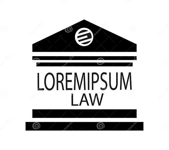 Ley Logo Concept Design stock de ilustración. Ilustración de extracto ...