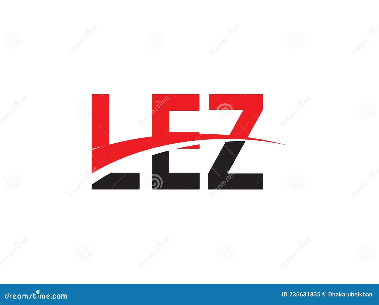 LEZ Letter Initial Logo Design Stock Vector - Illustration of shape ...