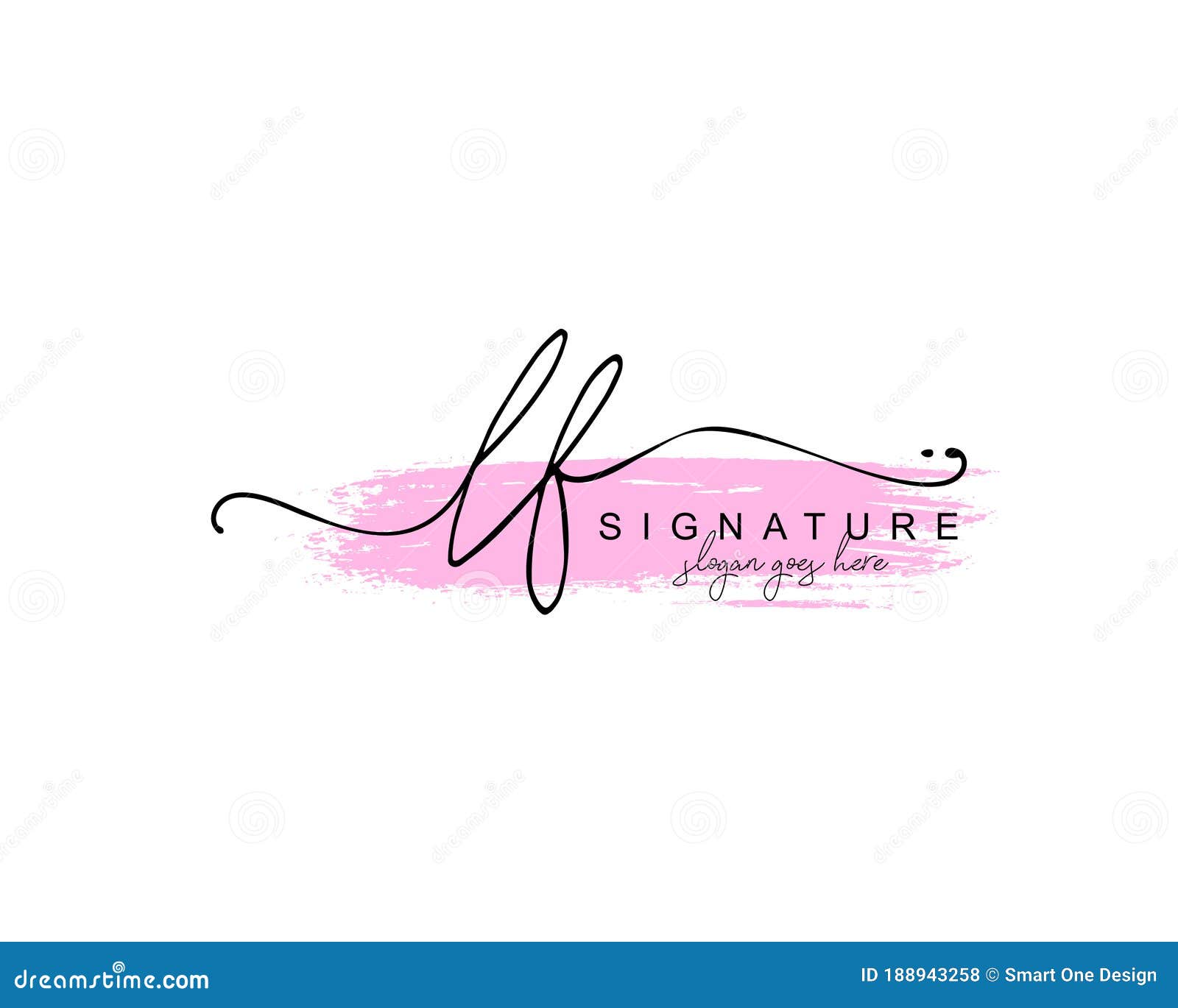 Initial LF Signature Logo Template Vector Stock Vector - Illustration ...