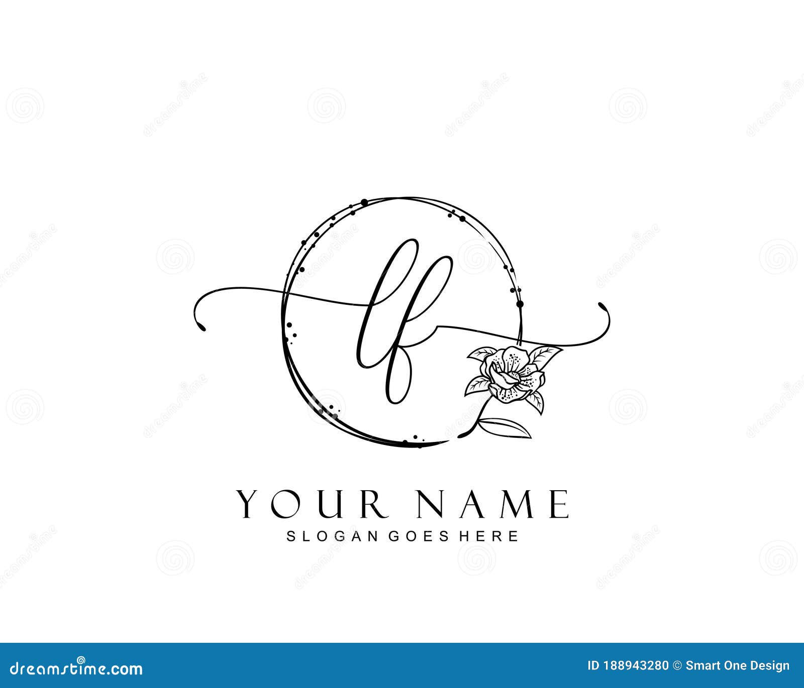 Initial LF Signature Logo Template Vector Stock Vector - Illustration ...