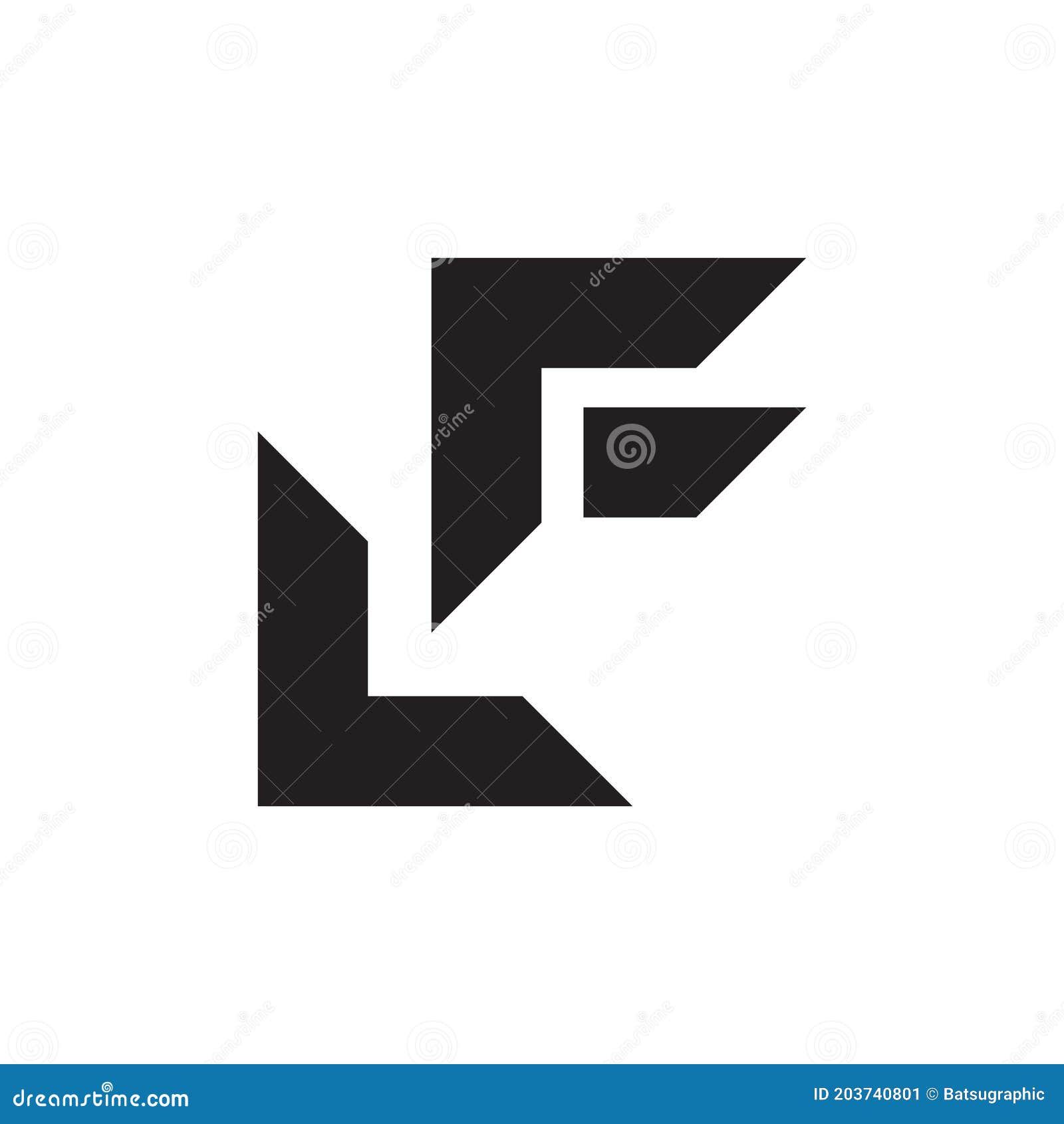 Lf Initial Letter Vector Logo Icon Stock Vector - Illustration of ...