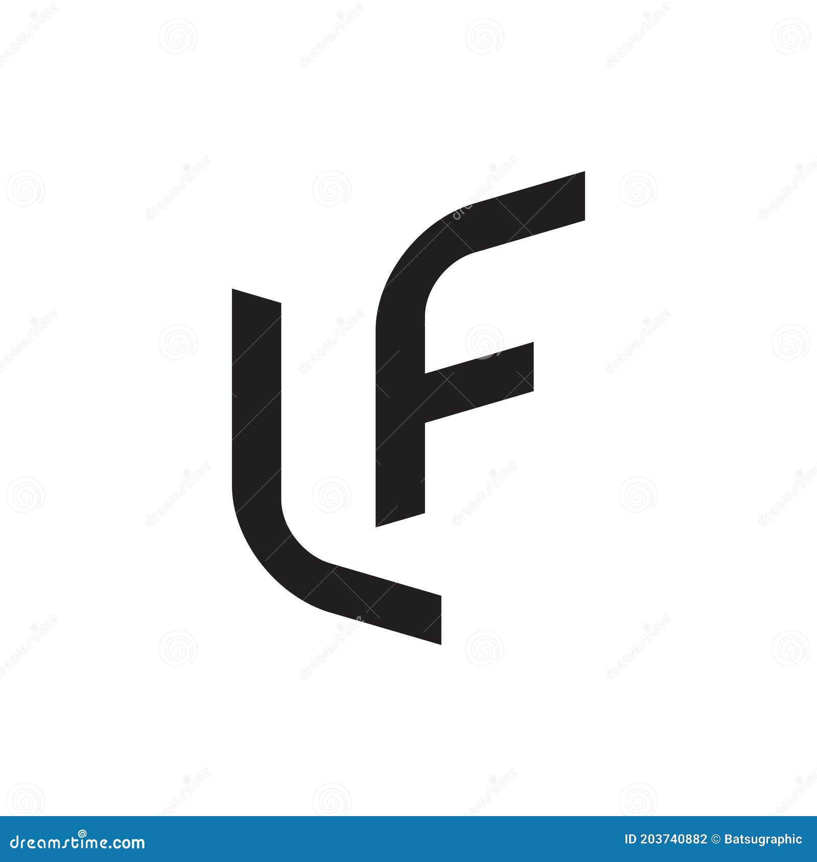 Lf Initial Letter Vector Logo Icon Stock Vector - Illustration of ...