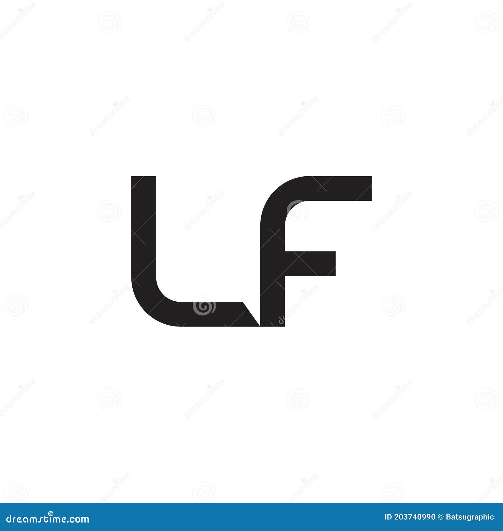 Lf Initial Letter Vector Logo Icon Stock Vector - Illustration of ...