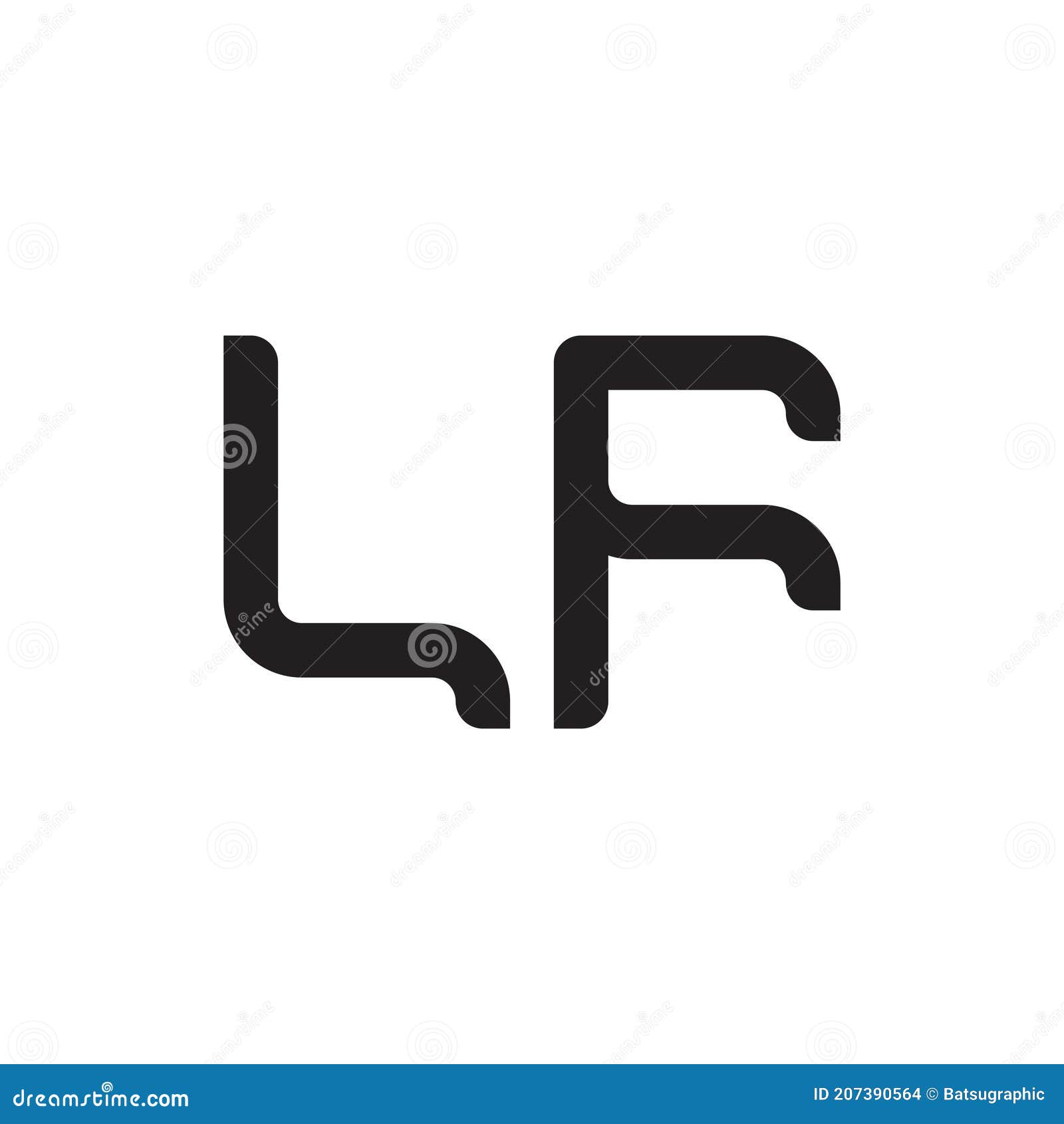 Lf Initial Letter Vector Logo Icon Stock Vector - Illustration of ...